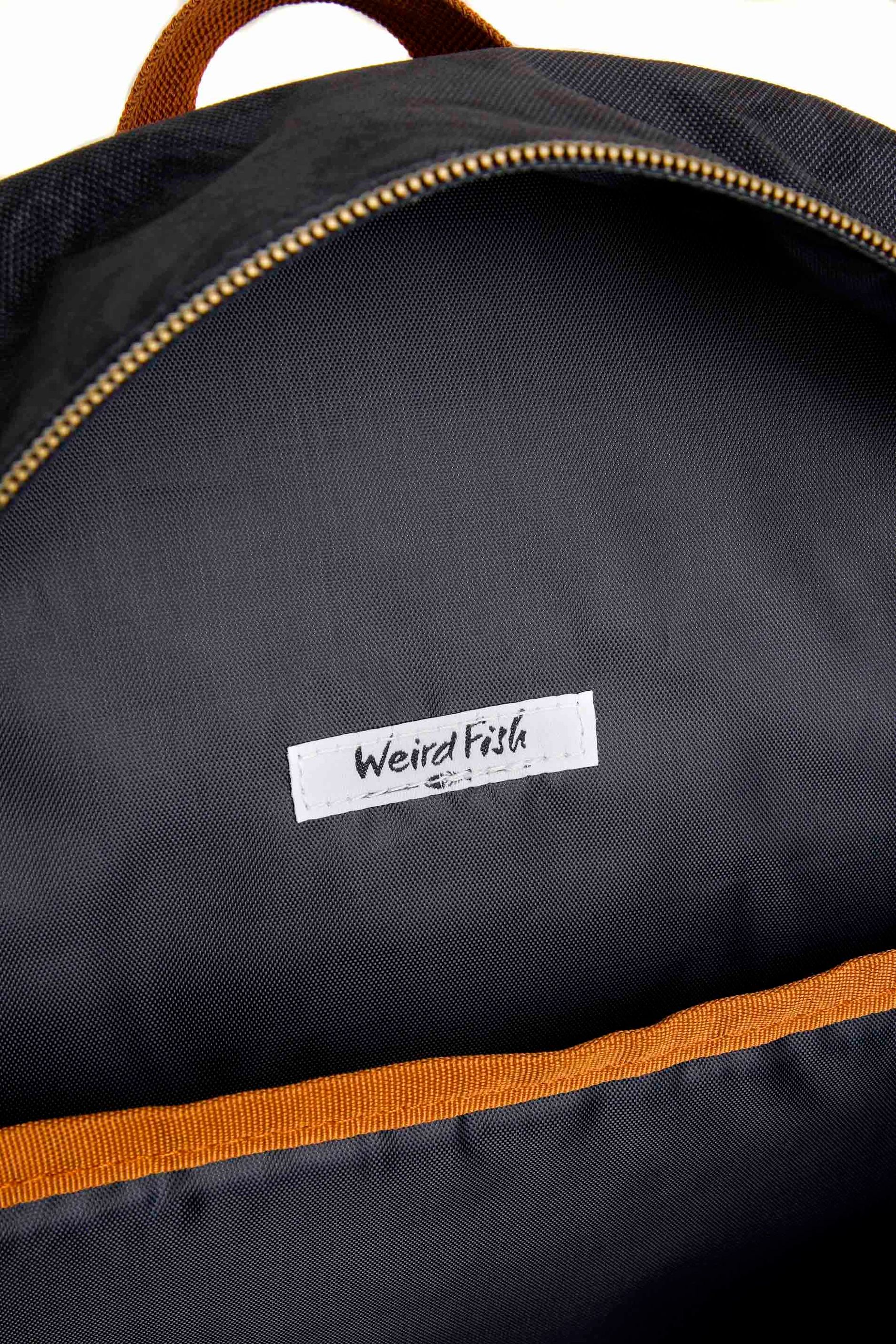 Daisy Printed Backpack Navy | Weird Fish