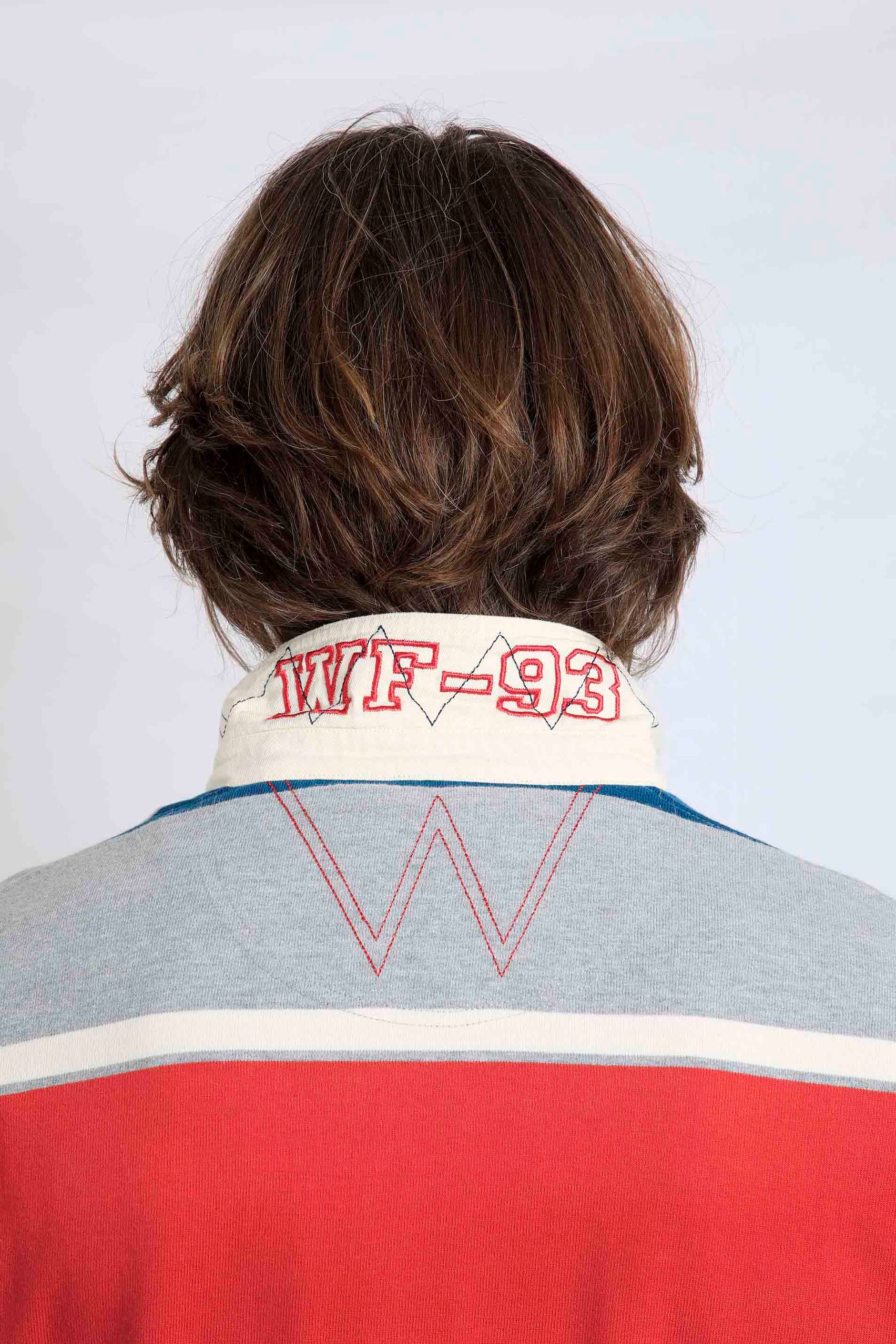 Laxton Organic Long Sleeve Stripe Rugby Baked Apple | Weird Fish