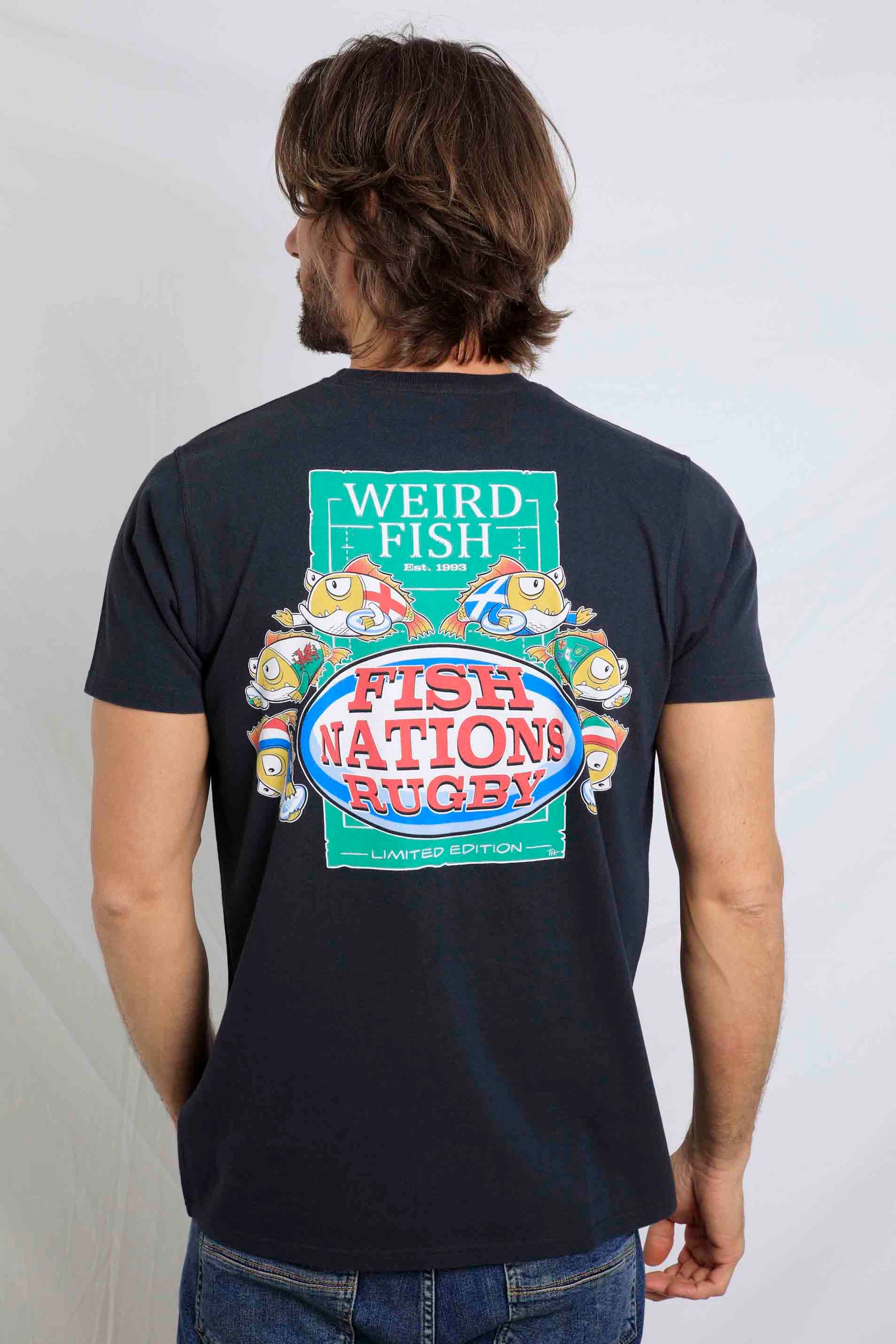 Fish Nations 24 Artist T-Shirt Navy | Weird Fish