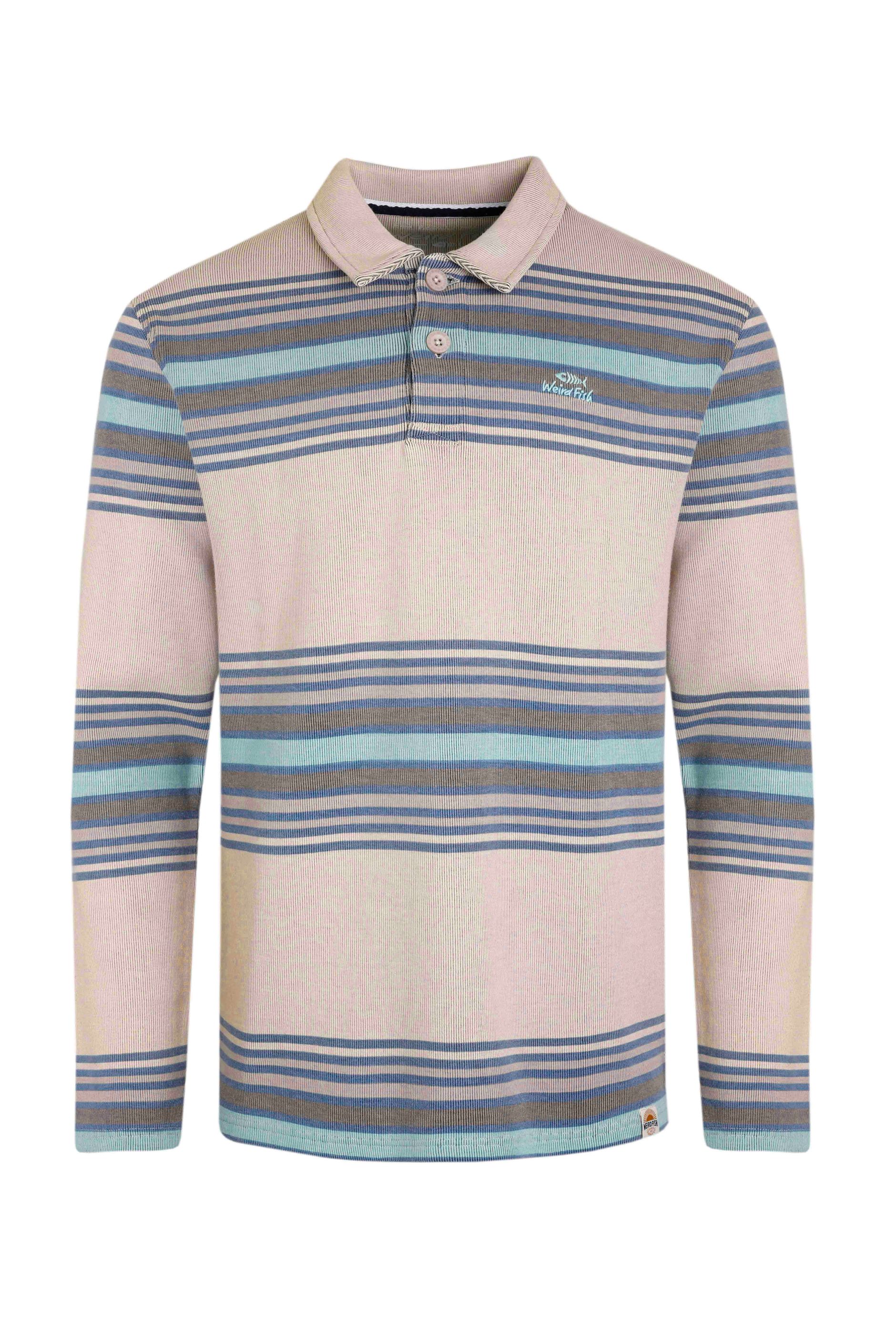 Caudale Heavyweight Stripe Rib Rugby Grey | Weird Fish