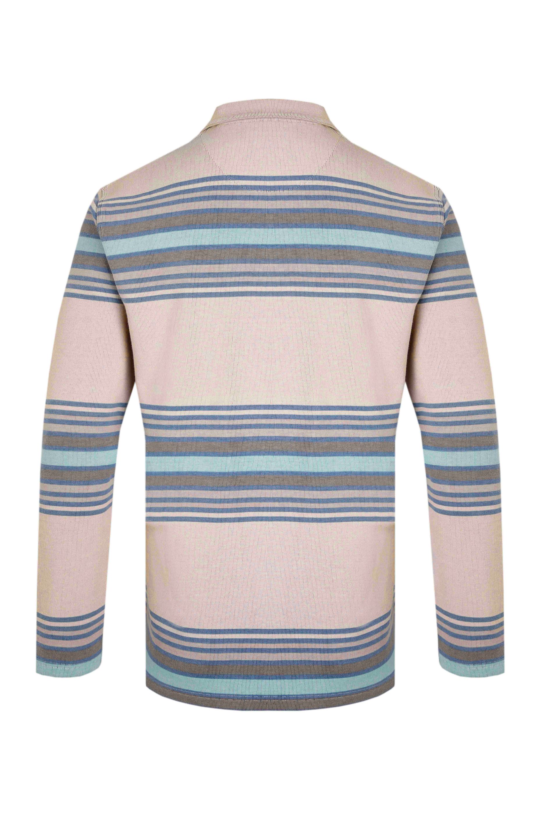 Caudale Heavyweight Stripe Rib Rugby Grey | Weird Fish