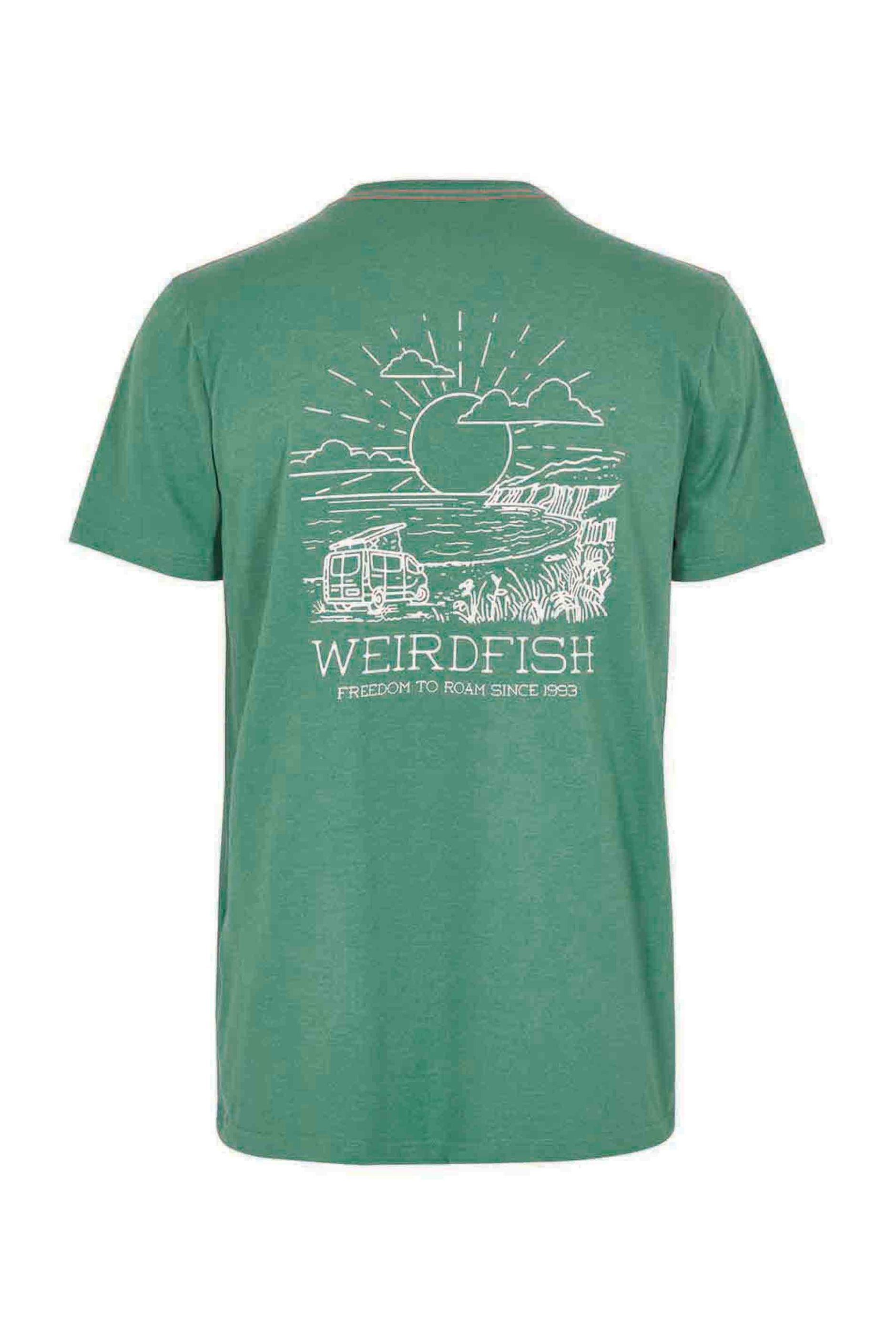 Roamer Eco Graphic T-Shirt Dark Jade | Weird Fish