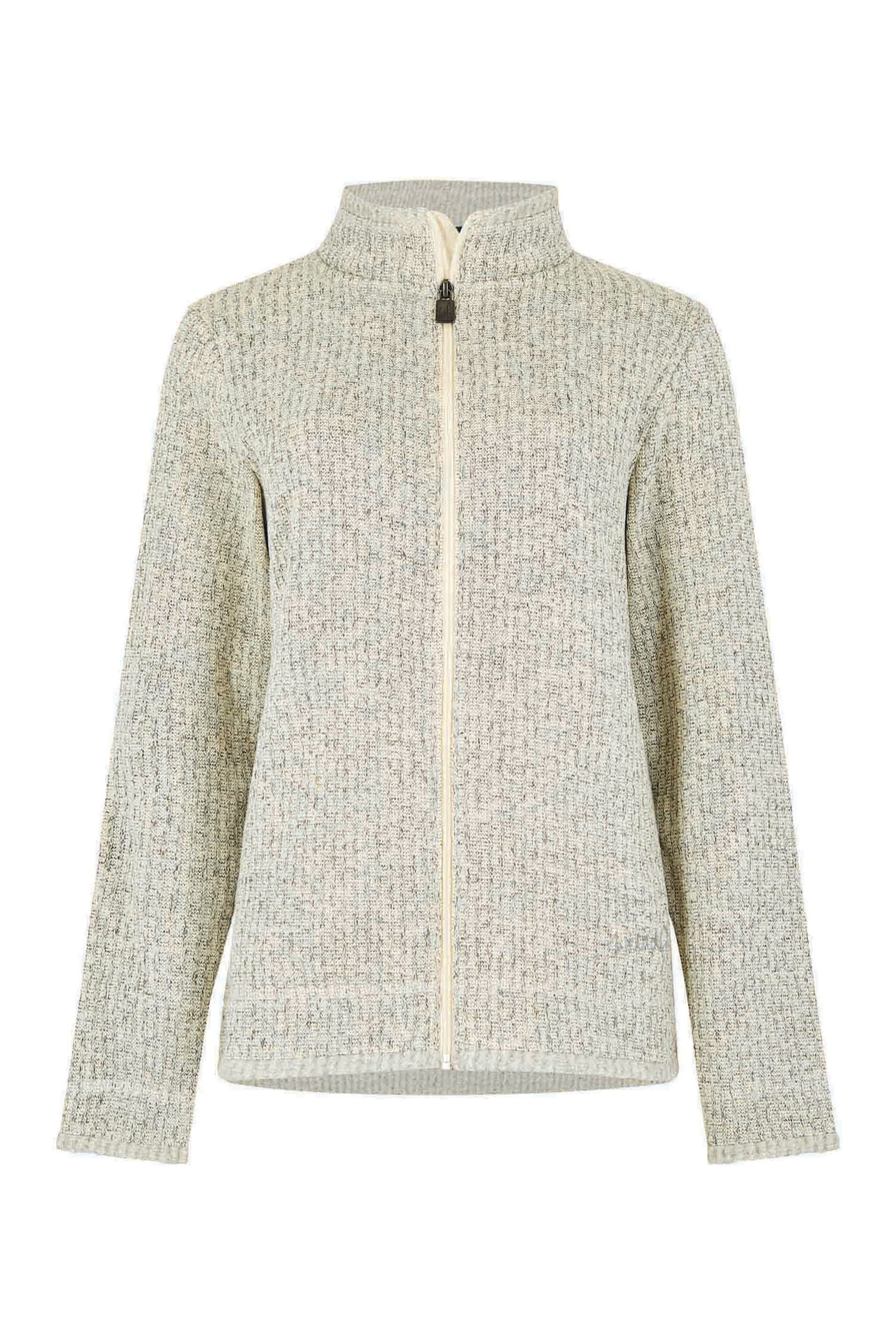 Oreille Recycled Full Zip Textured Fleece Lemon | Weird Fish