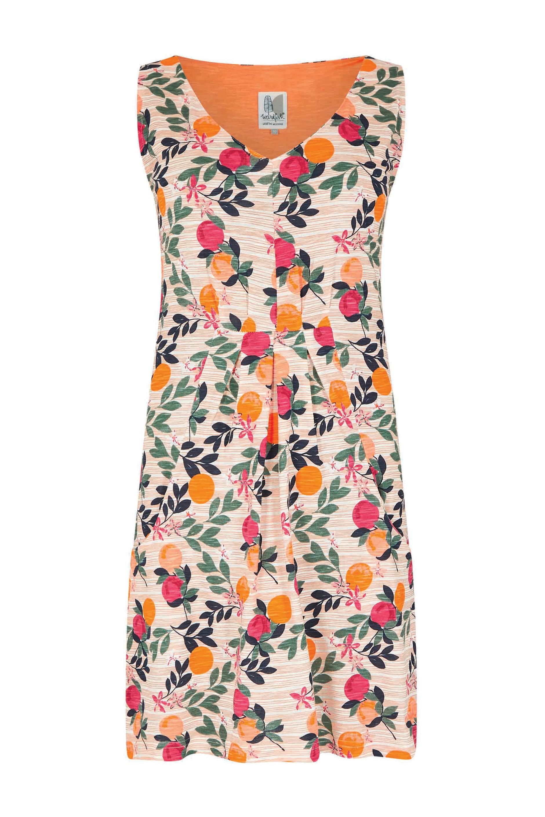 Indus Printed Jersey Tunic Cantaloupe | Weird Fish