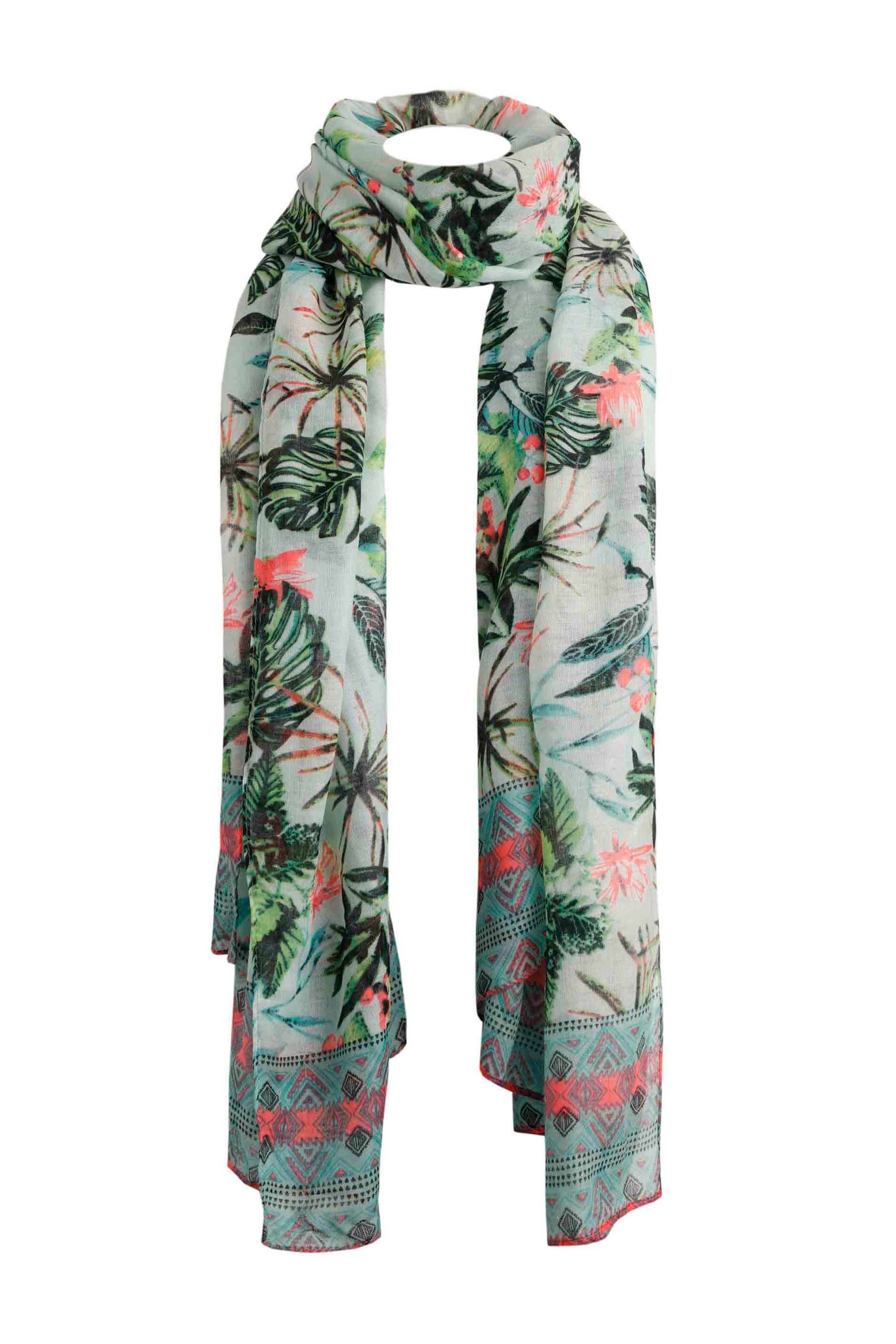 Kiera Recycled Scarf Aqua blue | Weird Fish
