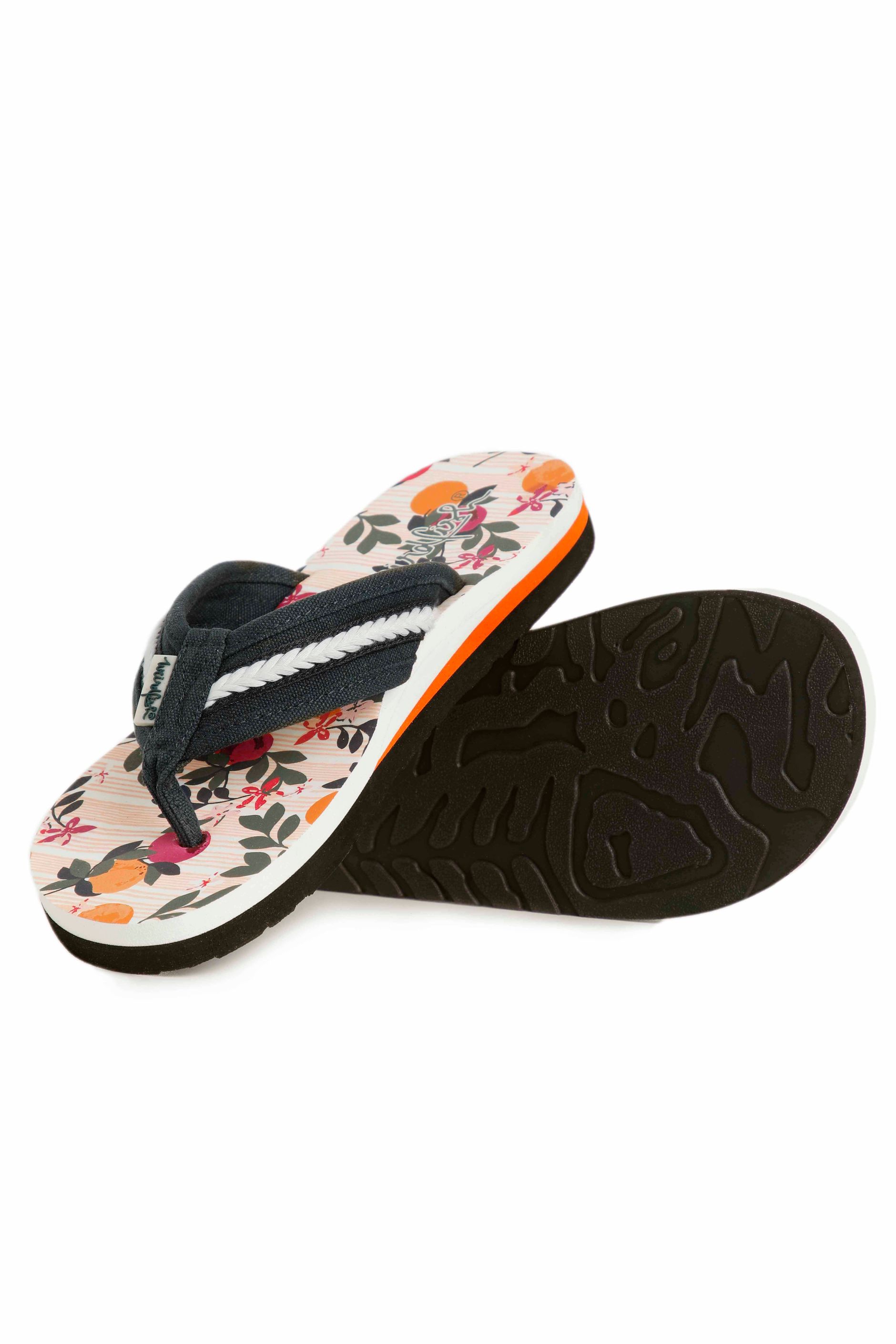 Salcombe Printed Flip Flops Cantaloupe | Weird Fish