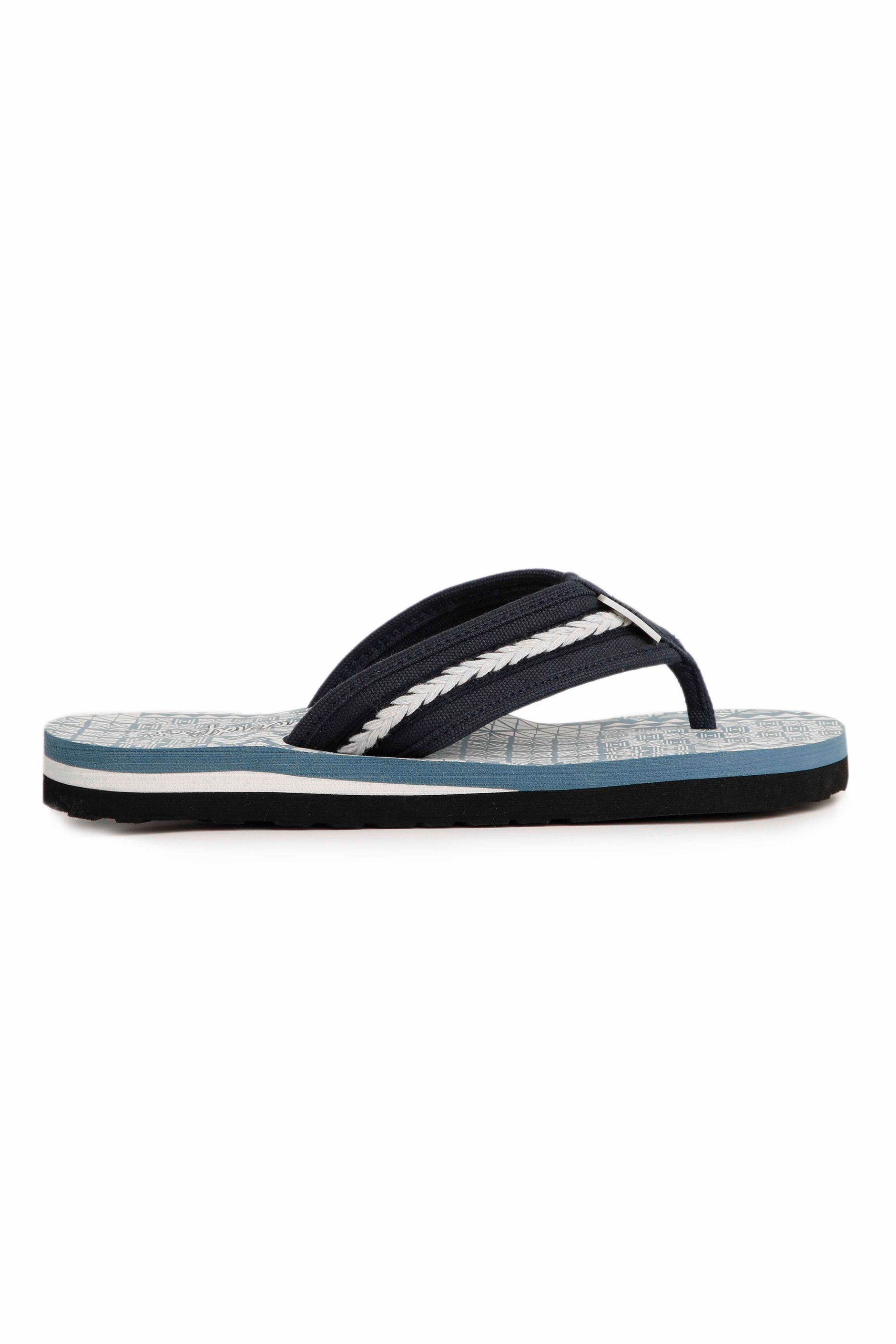 Salcombe Printed Flip Flops China Blue | Weird Fish