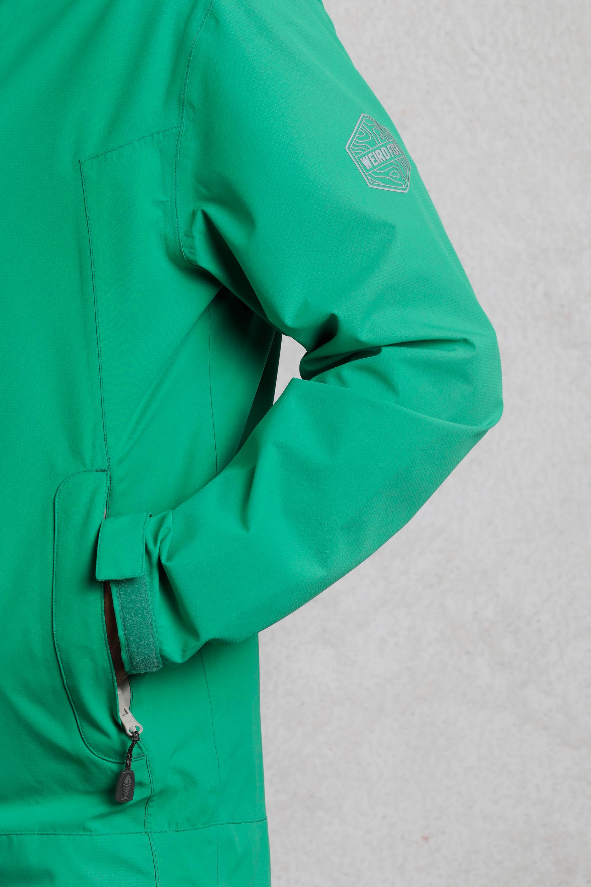 Prescott Waterproof Packable Jacket Evergreen | Weird Fish