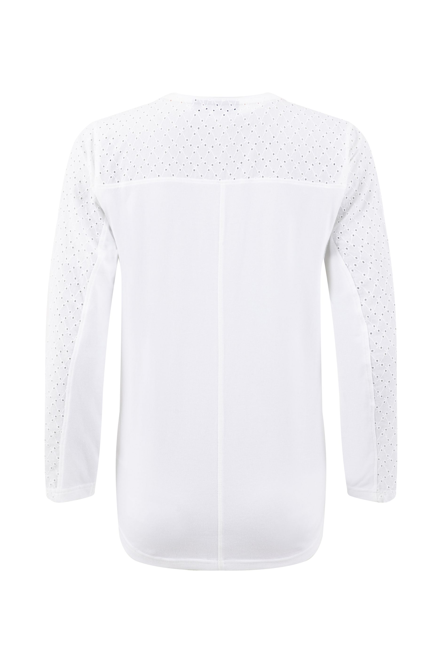 Topia Organic Cotton Broderie Sleeve Outfitter Top White | Weird Fish
