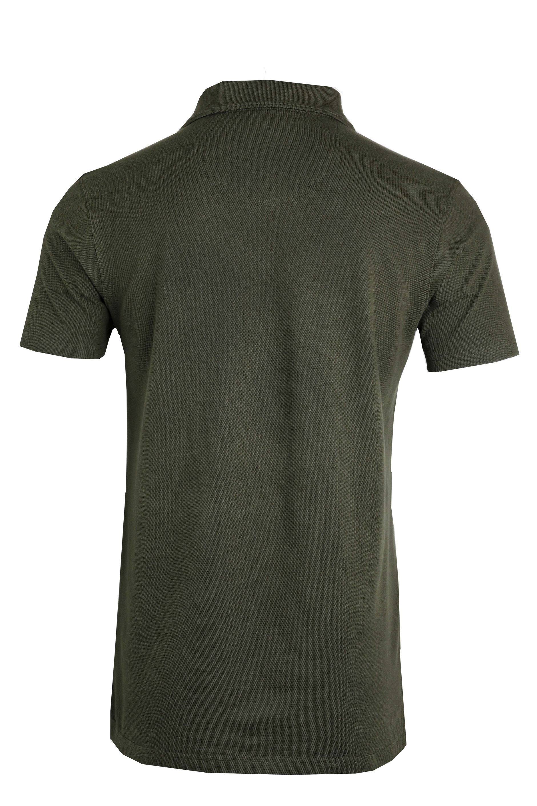 Miles Organic Cotton Pique Polo Deep Lichen Green | Weird Fish