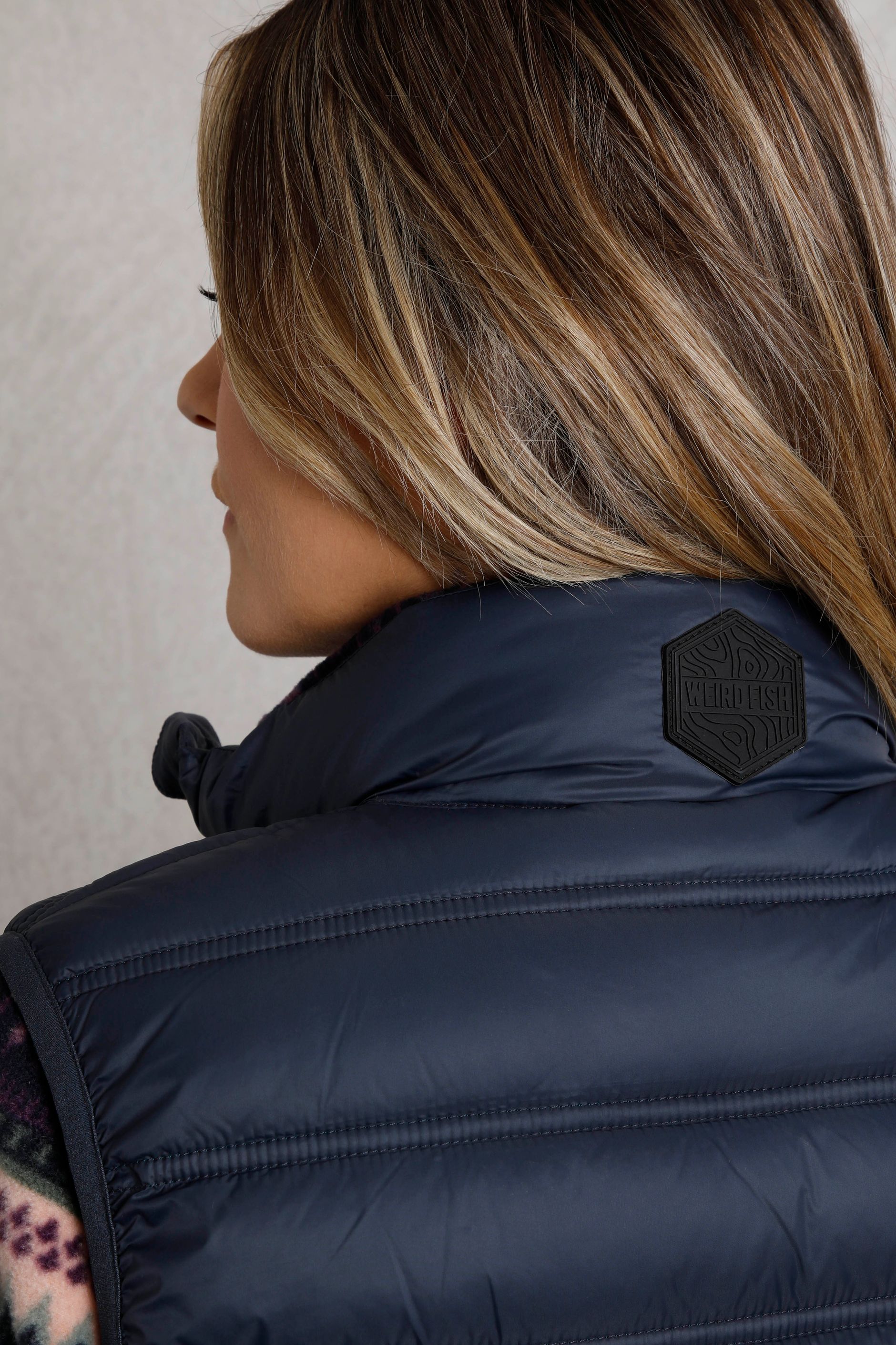 Atissa Lightweight Padded Gilet Navy | Weird Fish