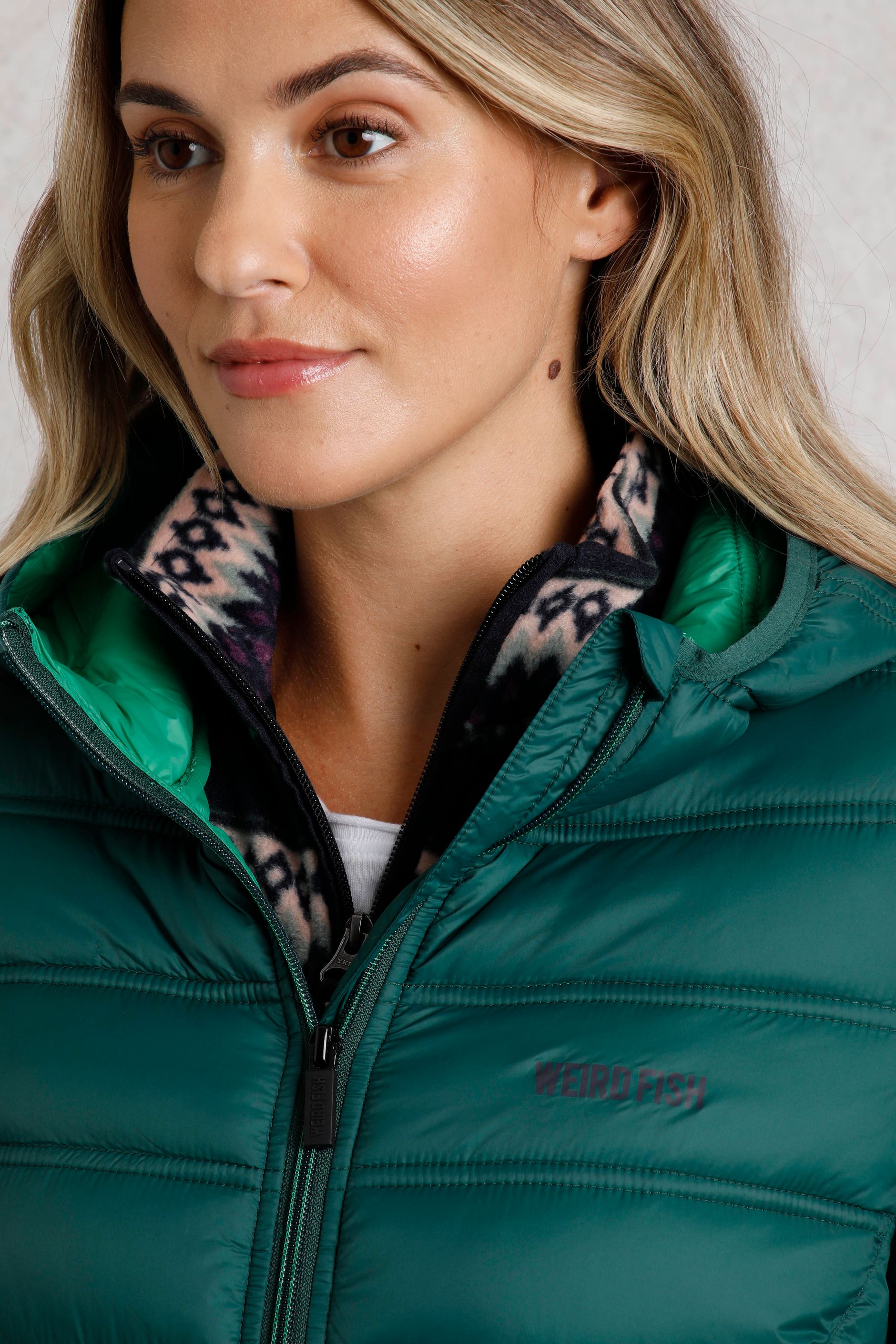 Eshka Lightweight Padded Jacket Cedar Green | Weird Fish