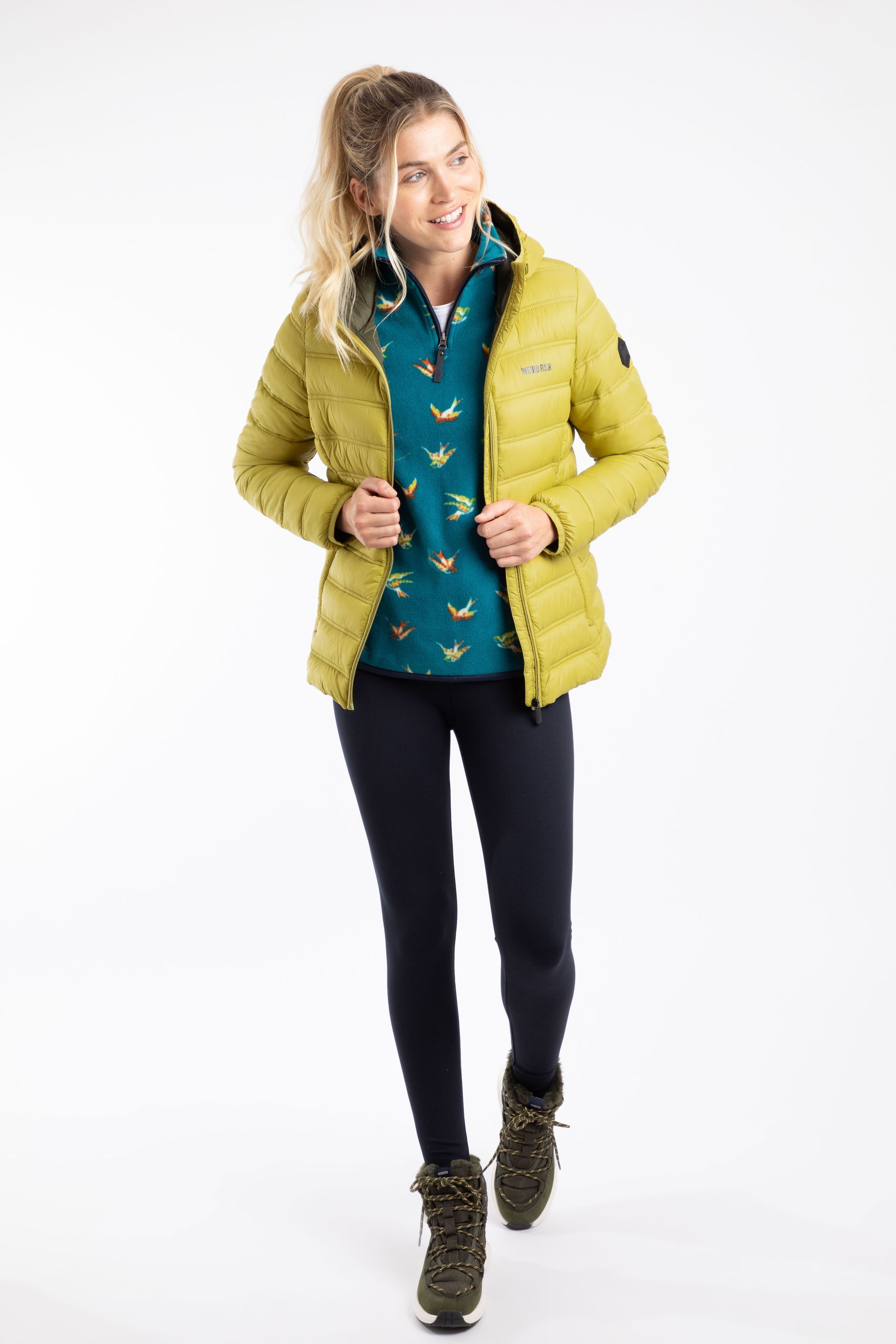 Eshka Lightweight Padded Jacket Tarragon | Weird Fish