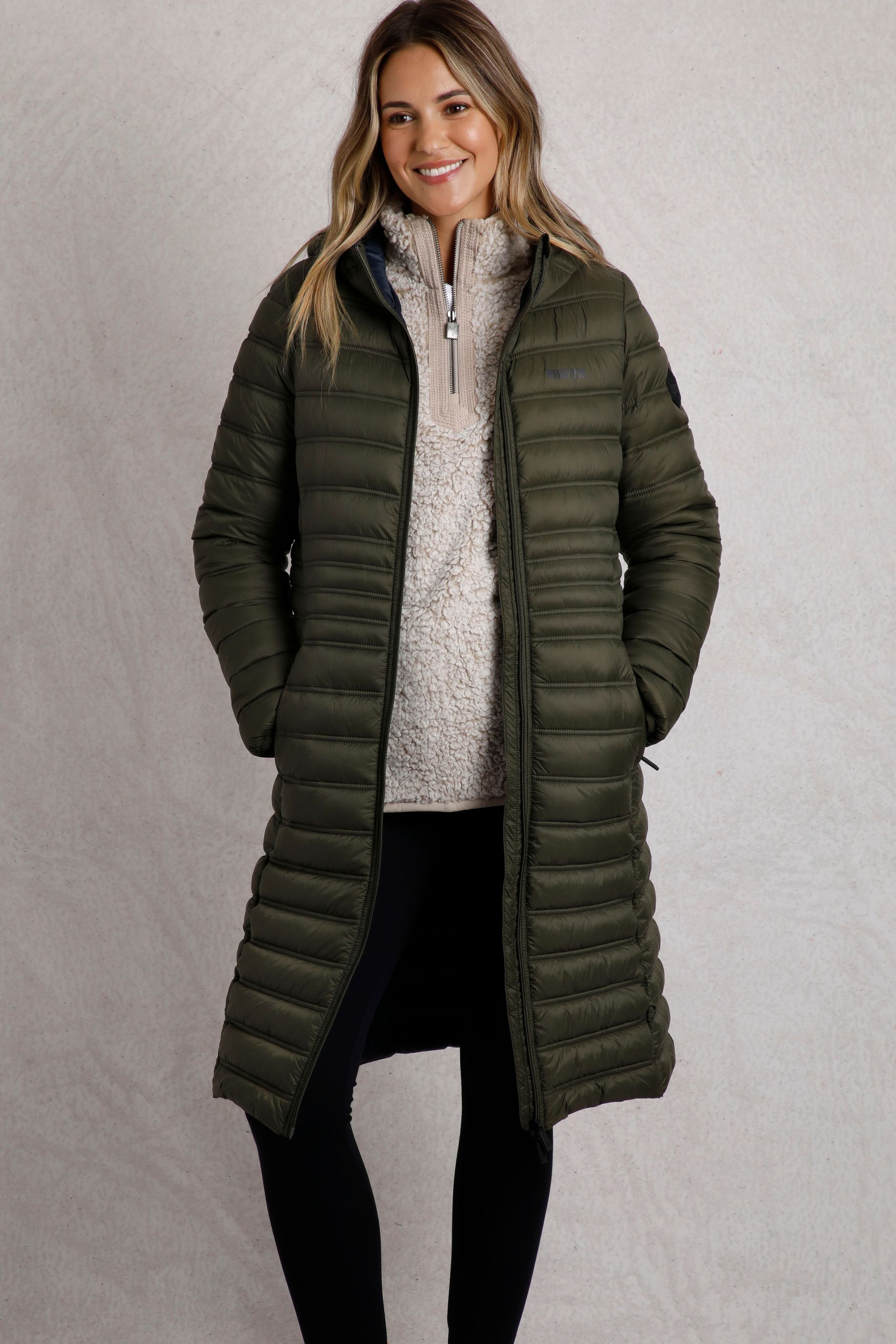 Ravinia Lightweight Padded Mid-Line Jacket Fir Green | Weird Fish