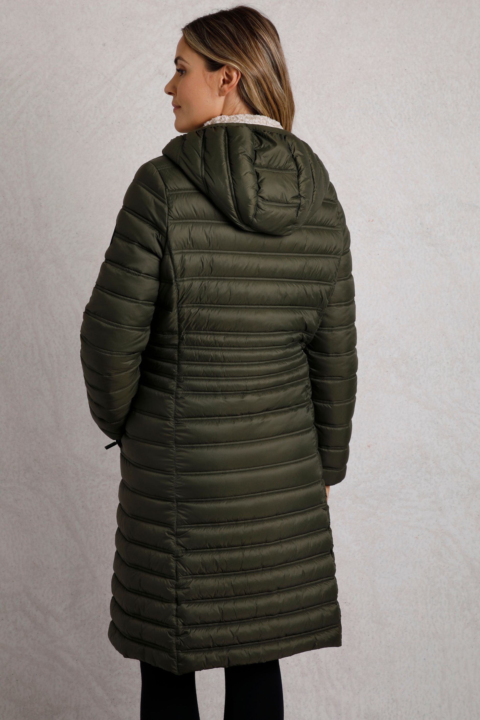Ravinia Lightweight Padded Mid-Line Jacket Fir Green | Weird Fish