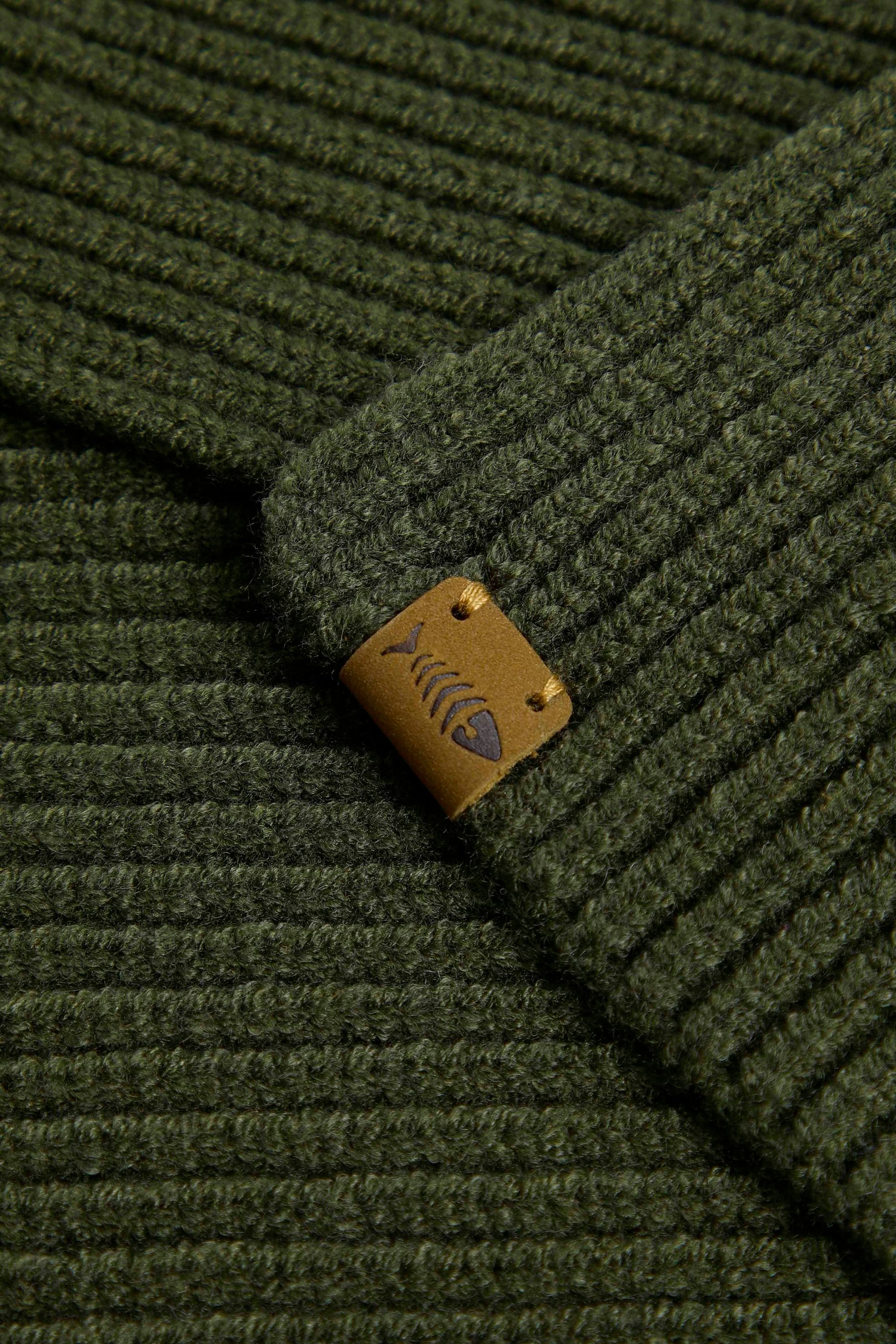 Stornoway Ribbed Scarf Fir Green | Weird Fish