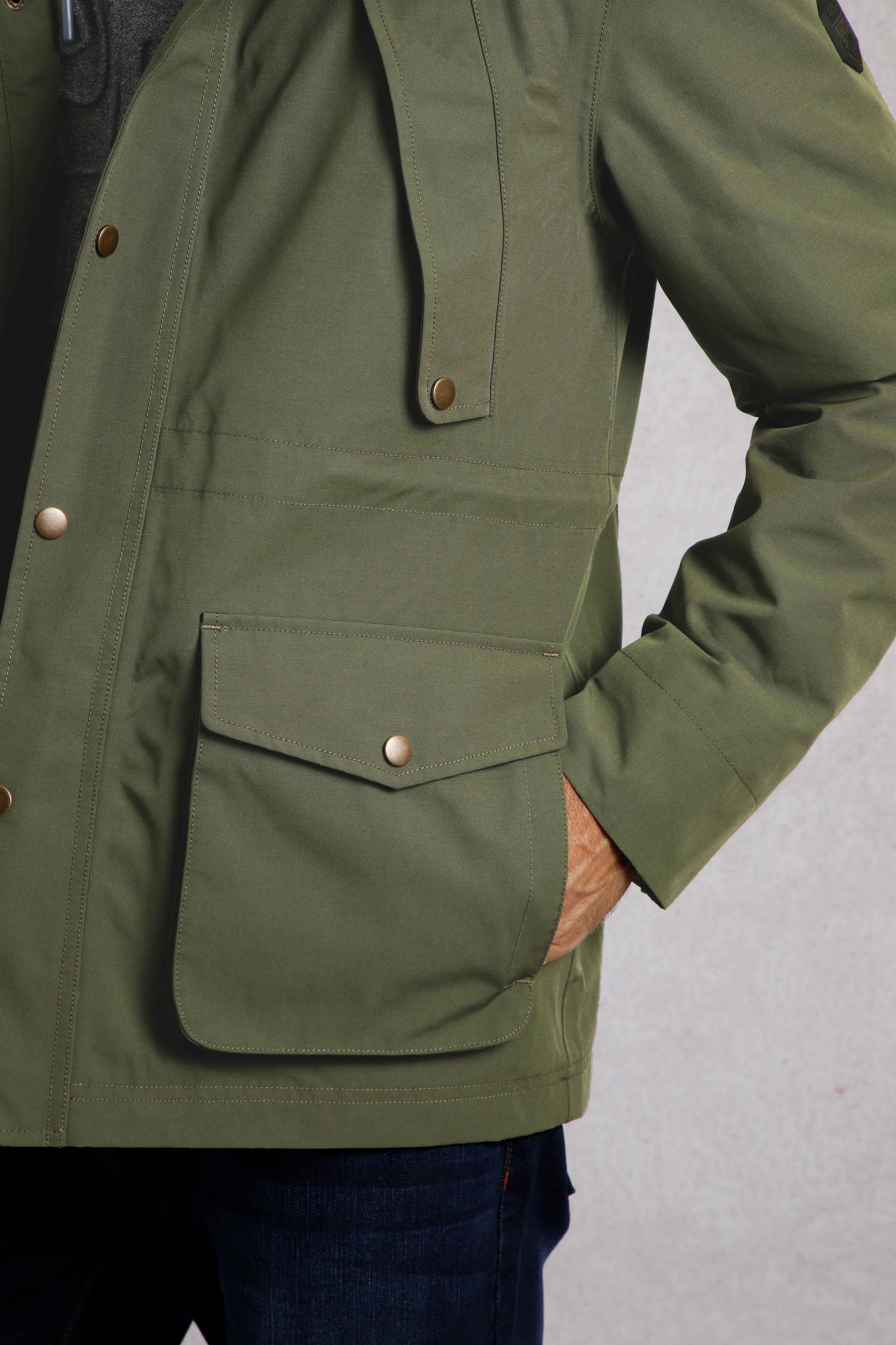 Seathwaite Waterproof Field Jacket Fir Green | Weird Fish