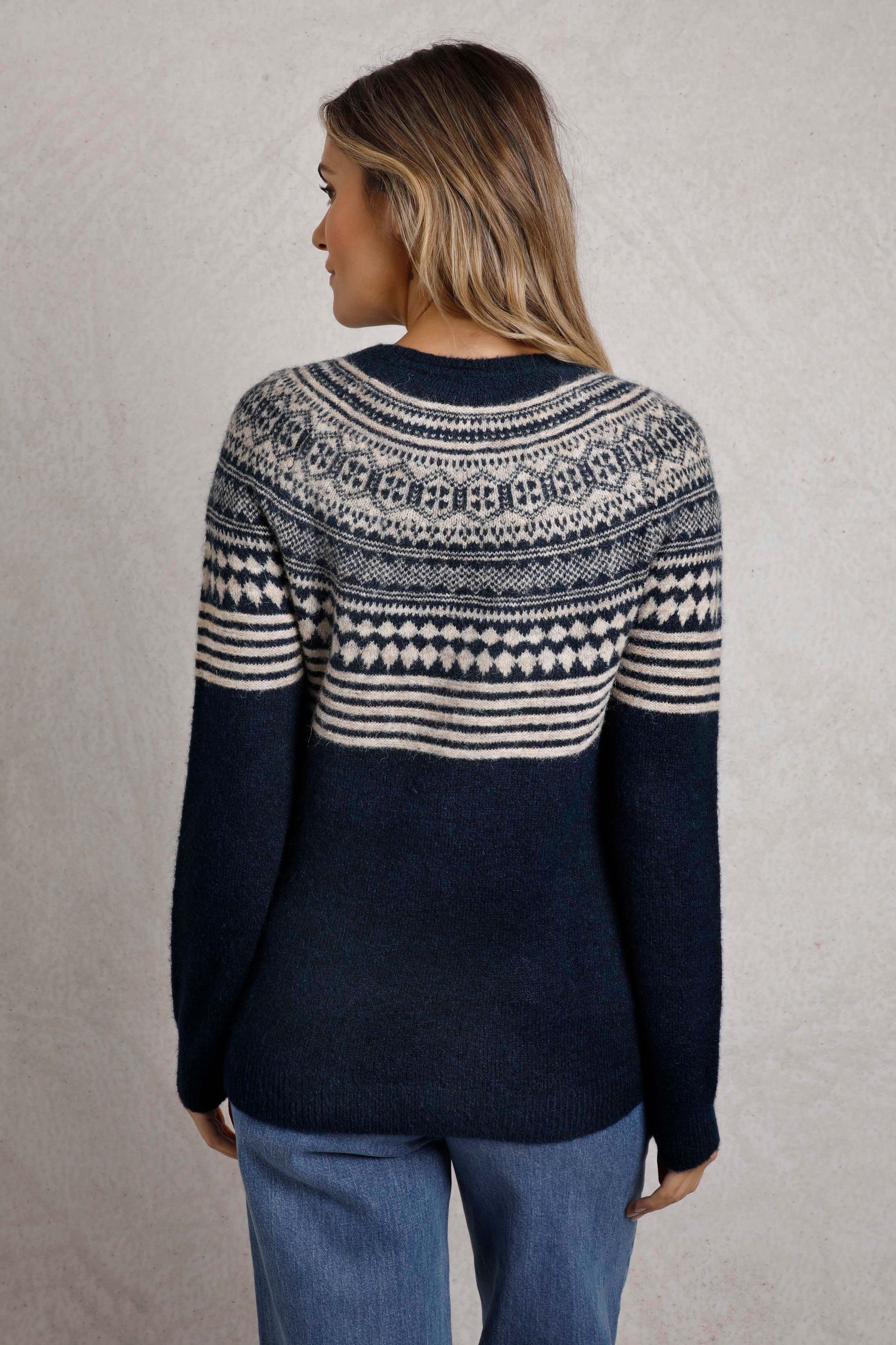 Miska Eco Fair Isle Jumper Navy | Weird Fish