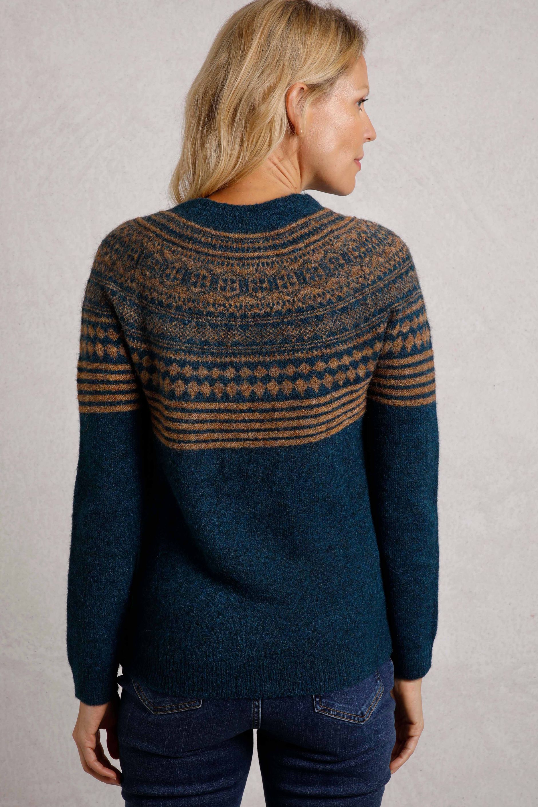 Miska Eco Fair Isle Jumper Forest Green | Weird Fish