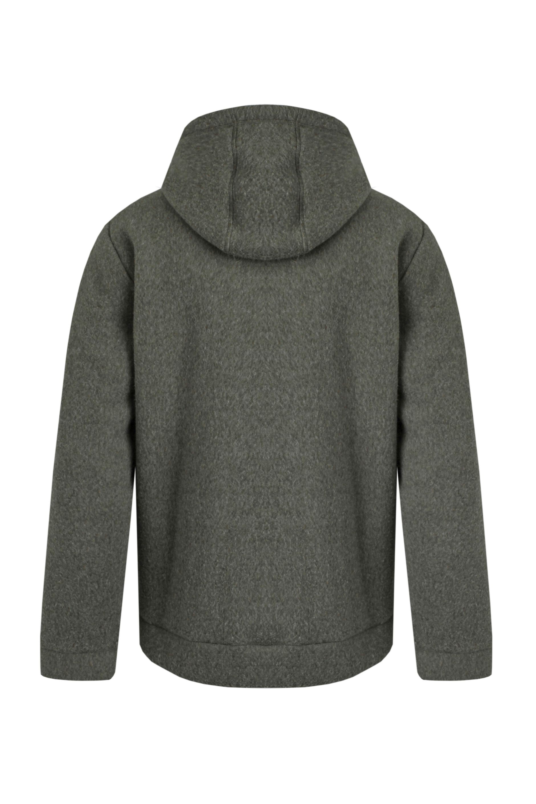 Fairfield Button Front Fleece Jacket Fir Green | Weird Fish