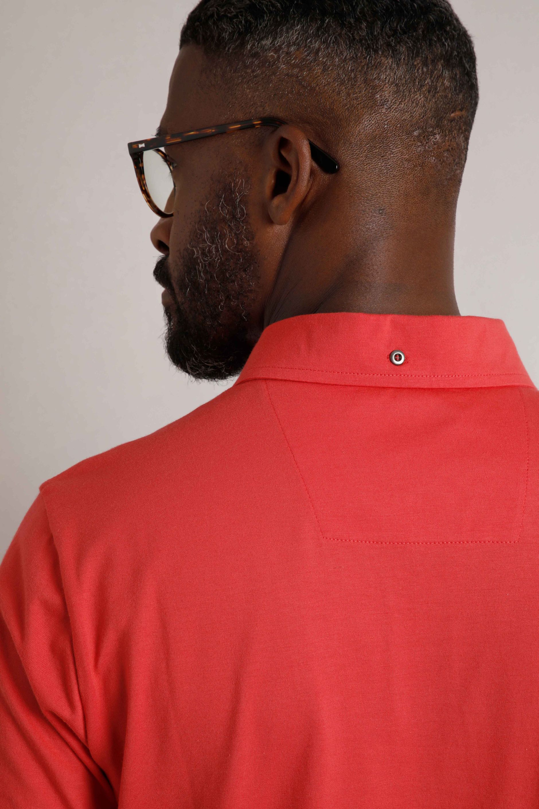 Jeremy Button Down Jersey Polo Shirt Radical Red | Weird Fish