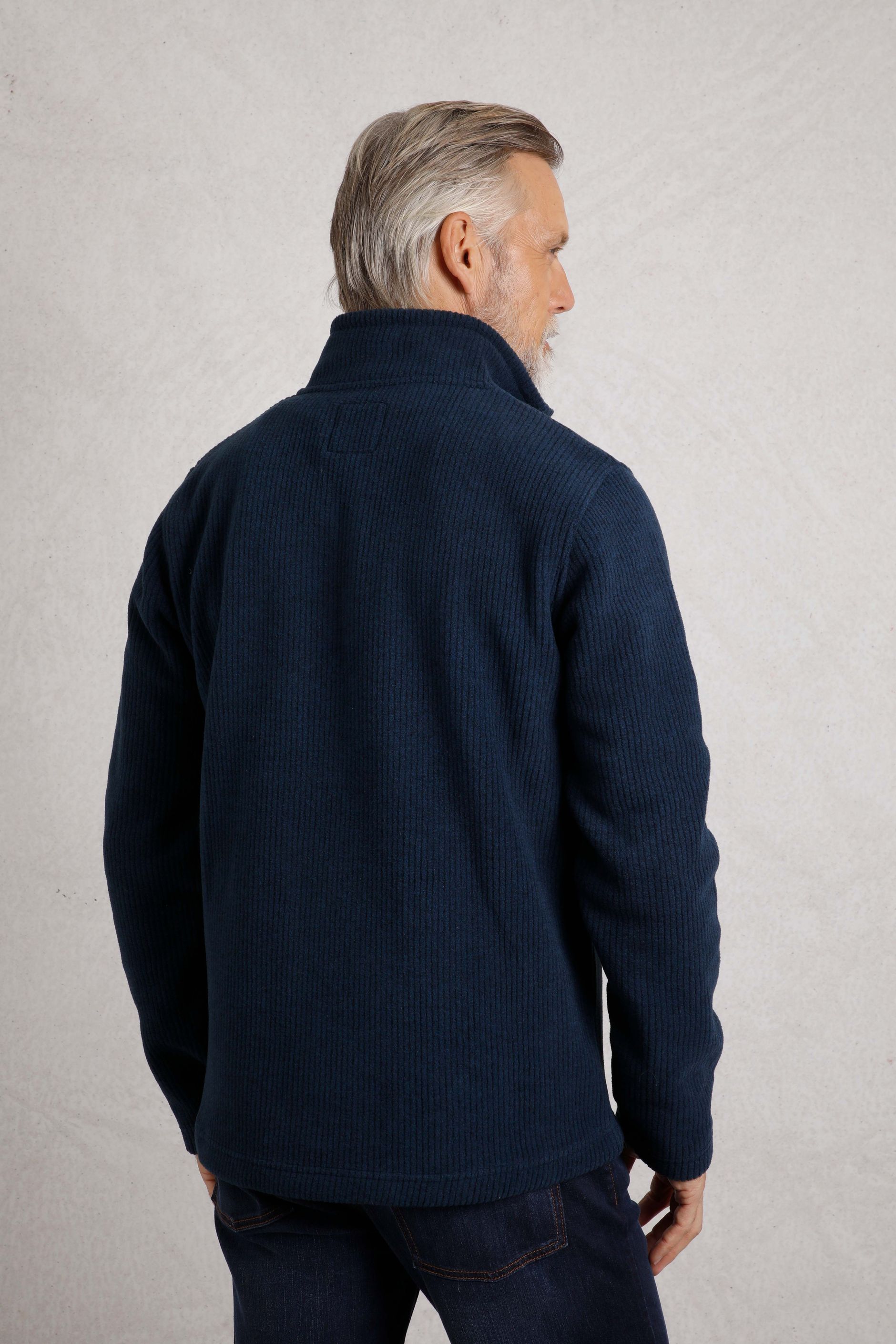 Newport Eco 1/4 Zip Rib Fleece Federal Blue | Weird Fish