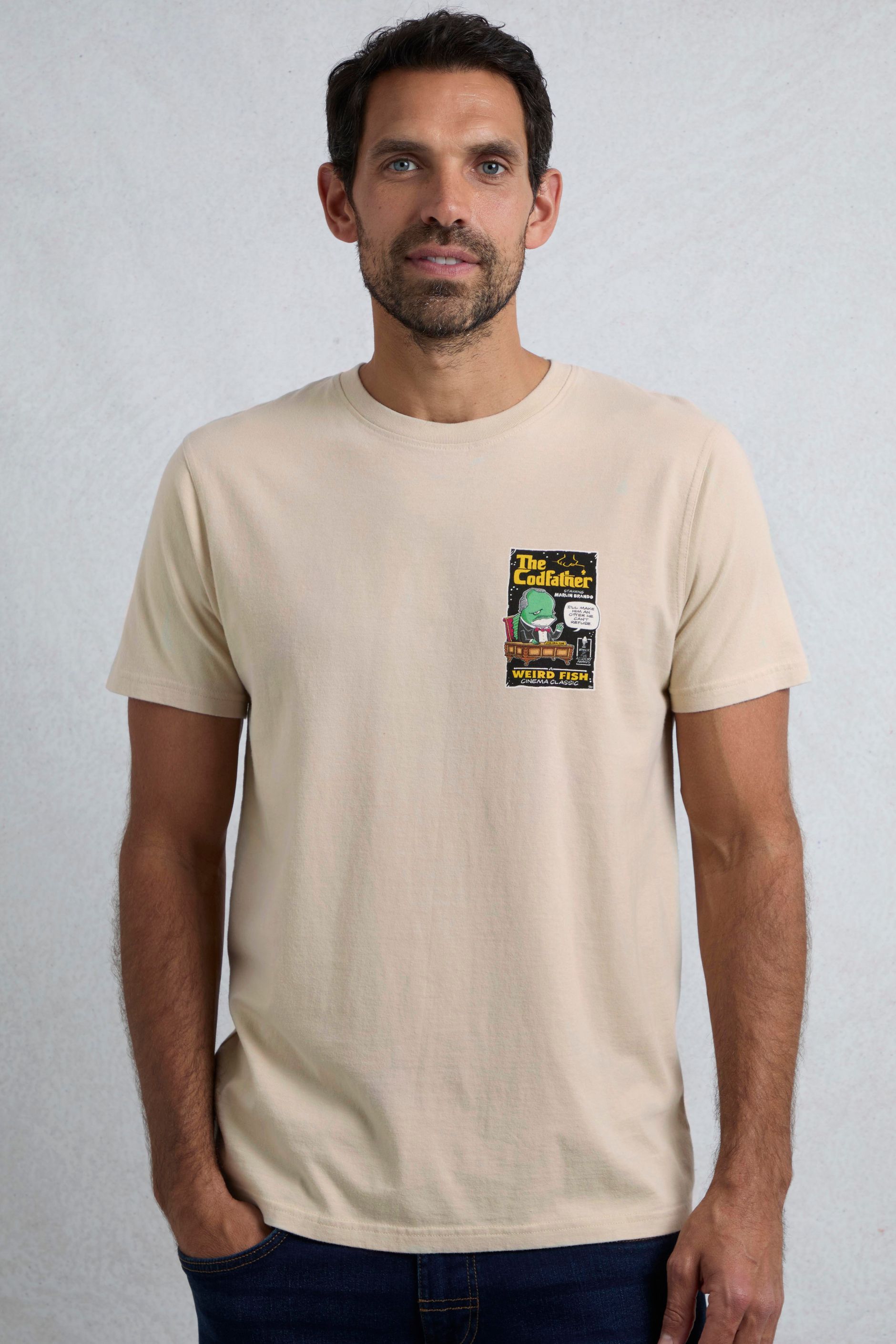 Codfather Back Print Artist T-Shirt String | Weird Fish