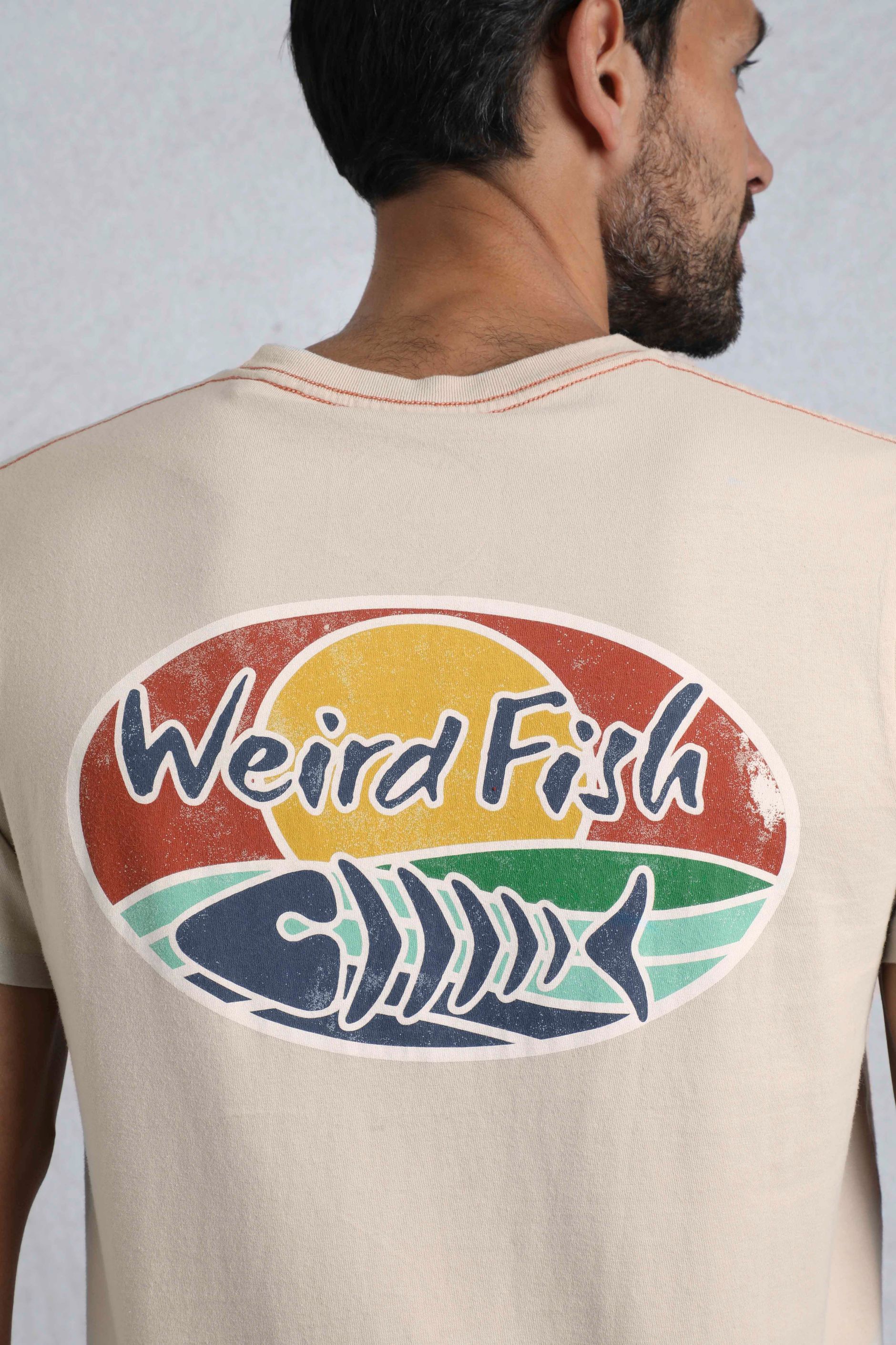 Land and Sea Back Print Graphic T-Shirt String | Weird Fish