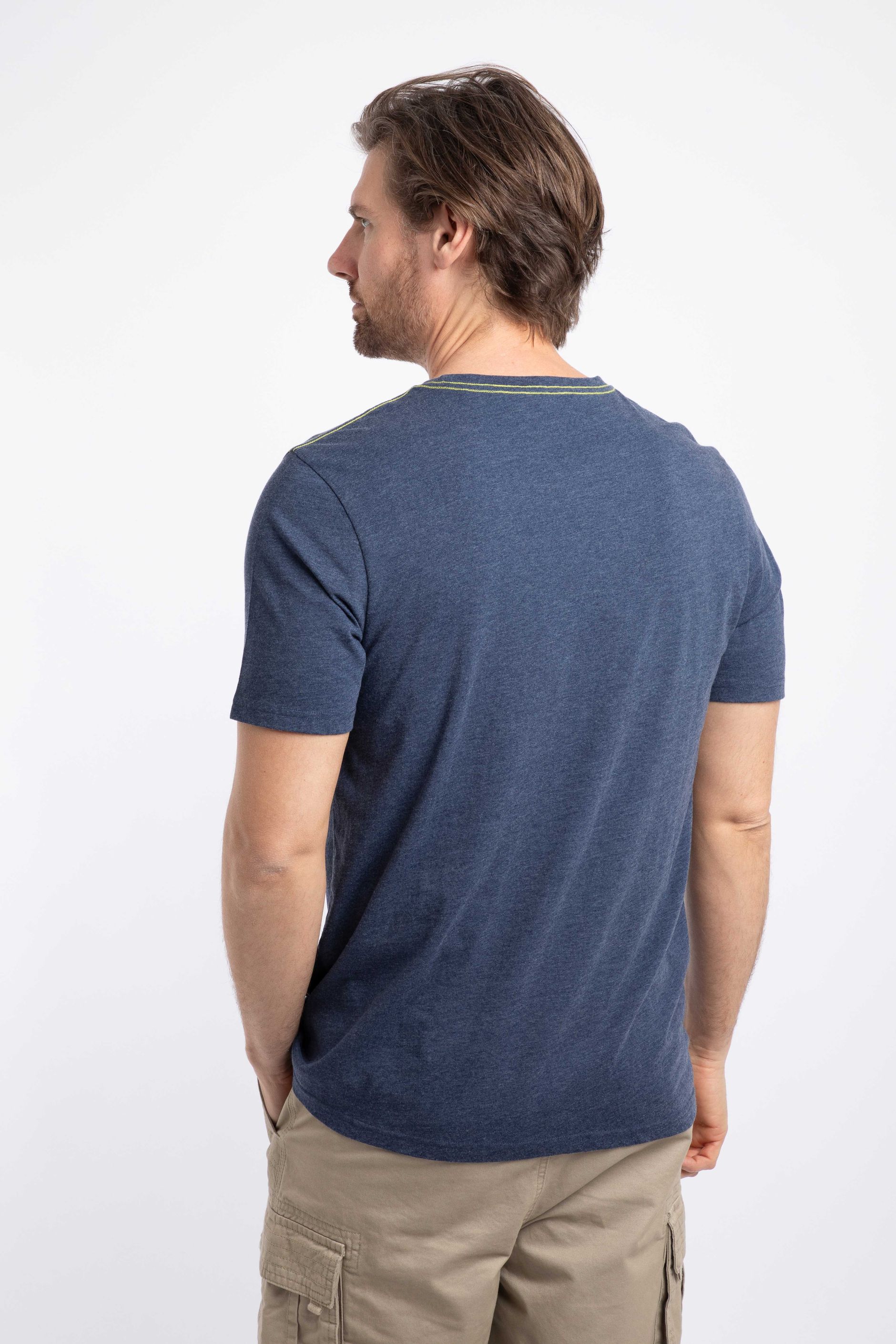 Vortex Front Print Graphic T-Shirt Dark Blue | Weird Fish