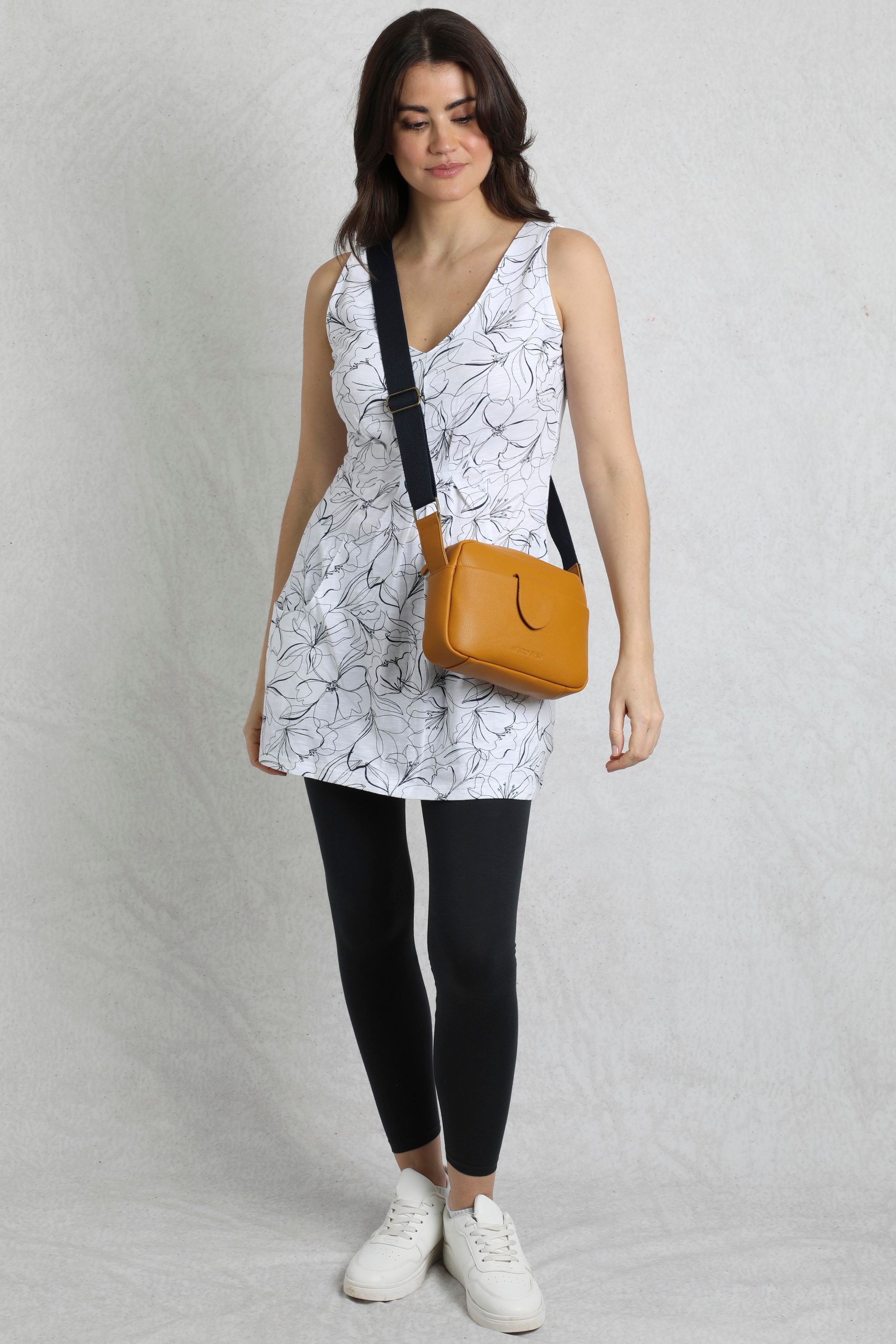 Indus Printed Jersey Tunic Light Cream | Weird Fish