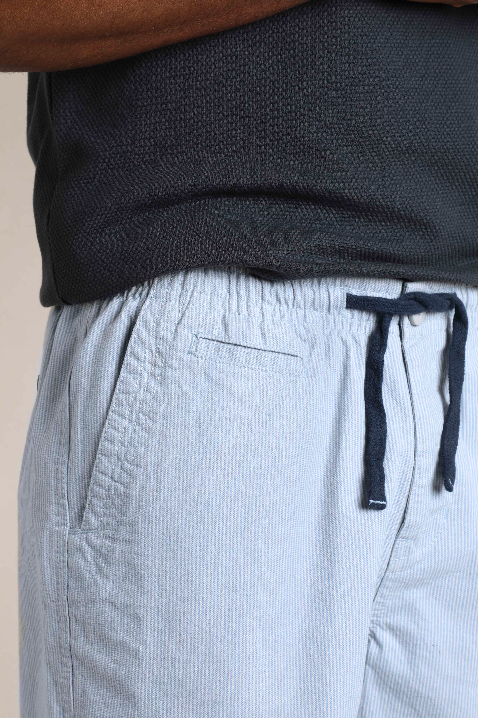 Dewey Stripe Shorts Ecru | Weird Fish