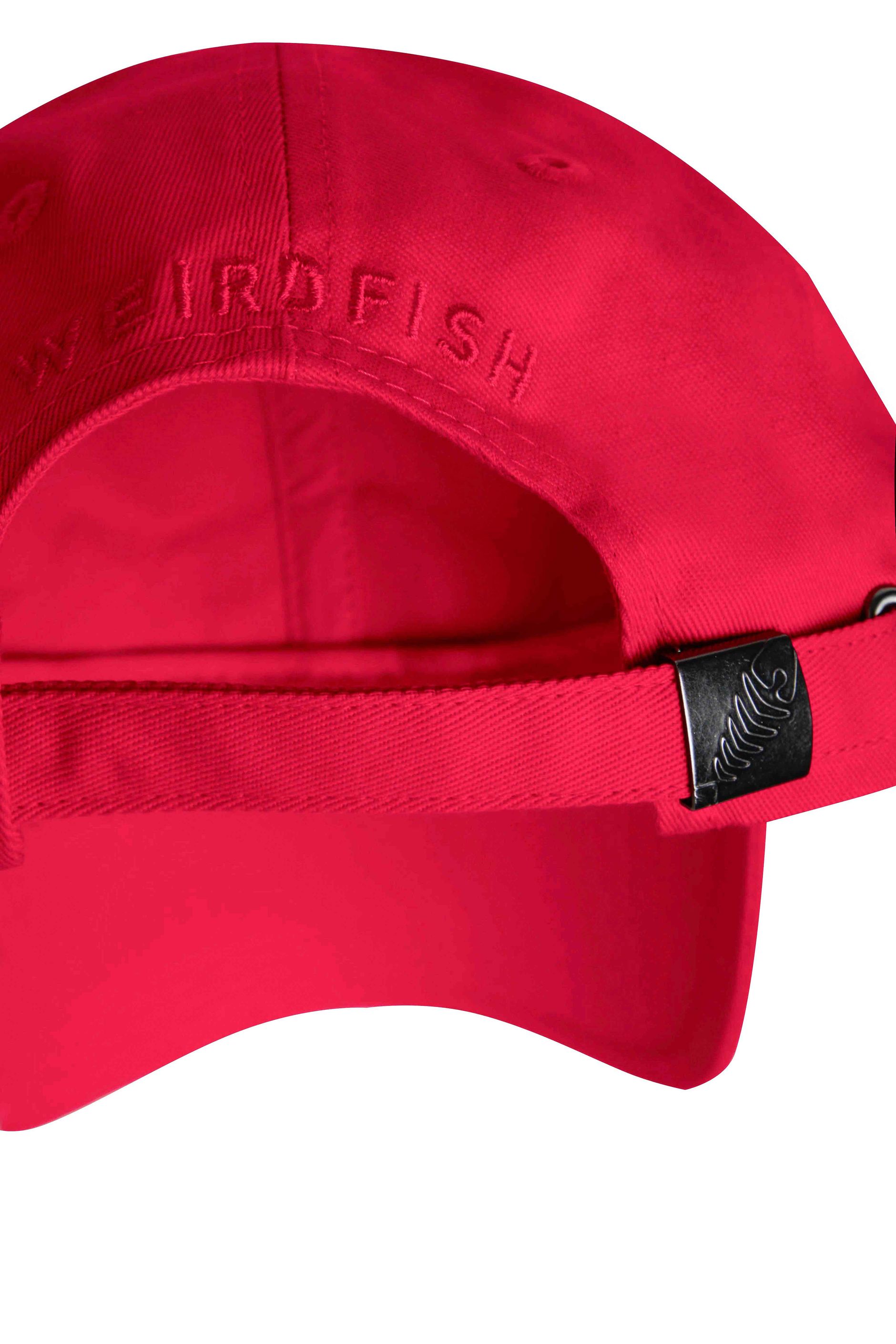 Bude Branded Twill Cap Retro Red | Weird Fish
