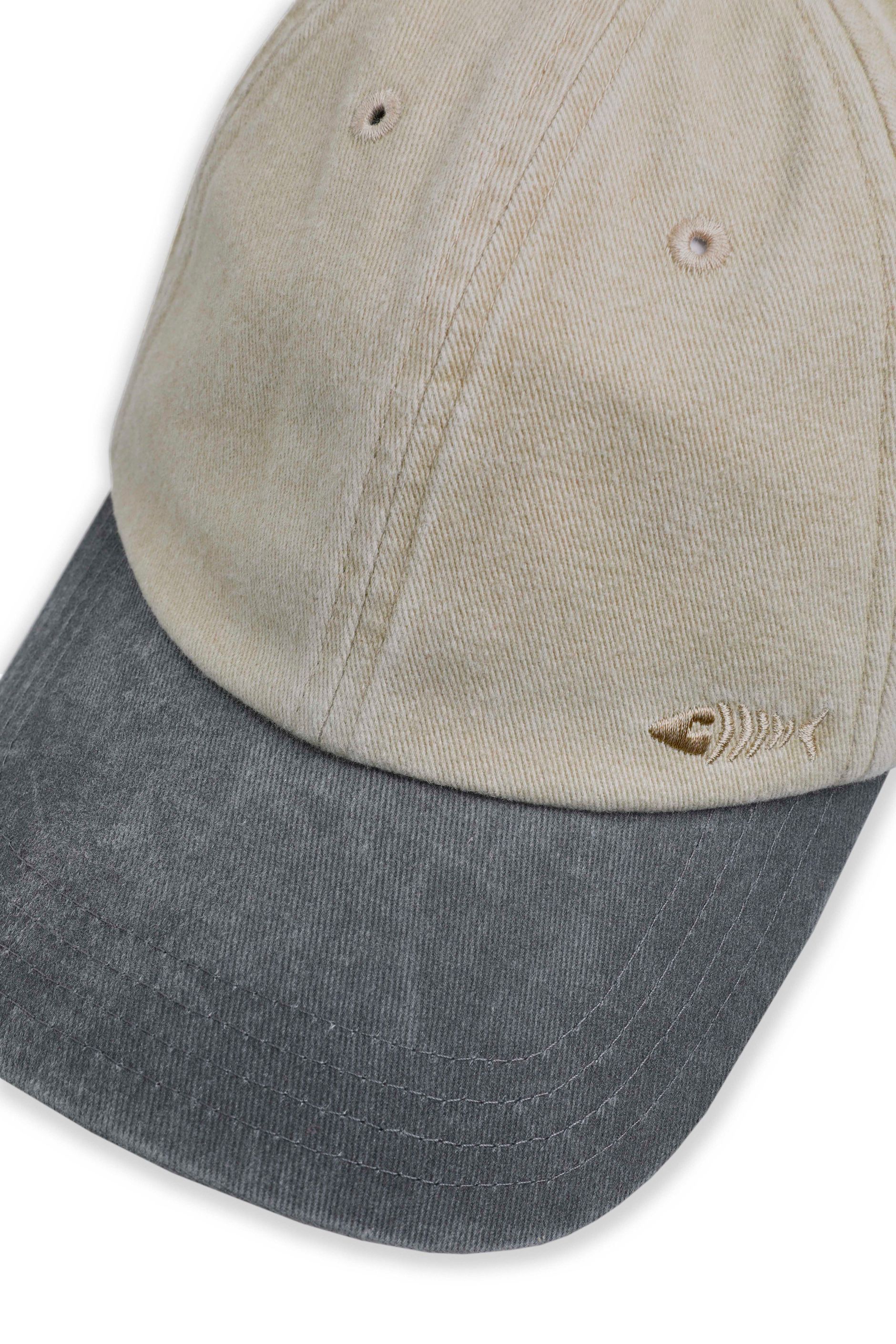 Westbury Colour Block Twill Cap Stone | Weird Fish