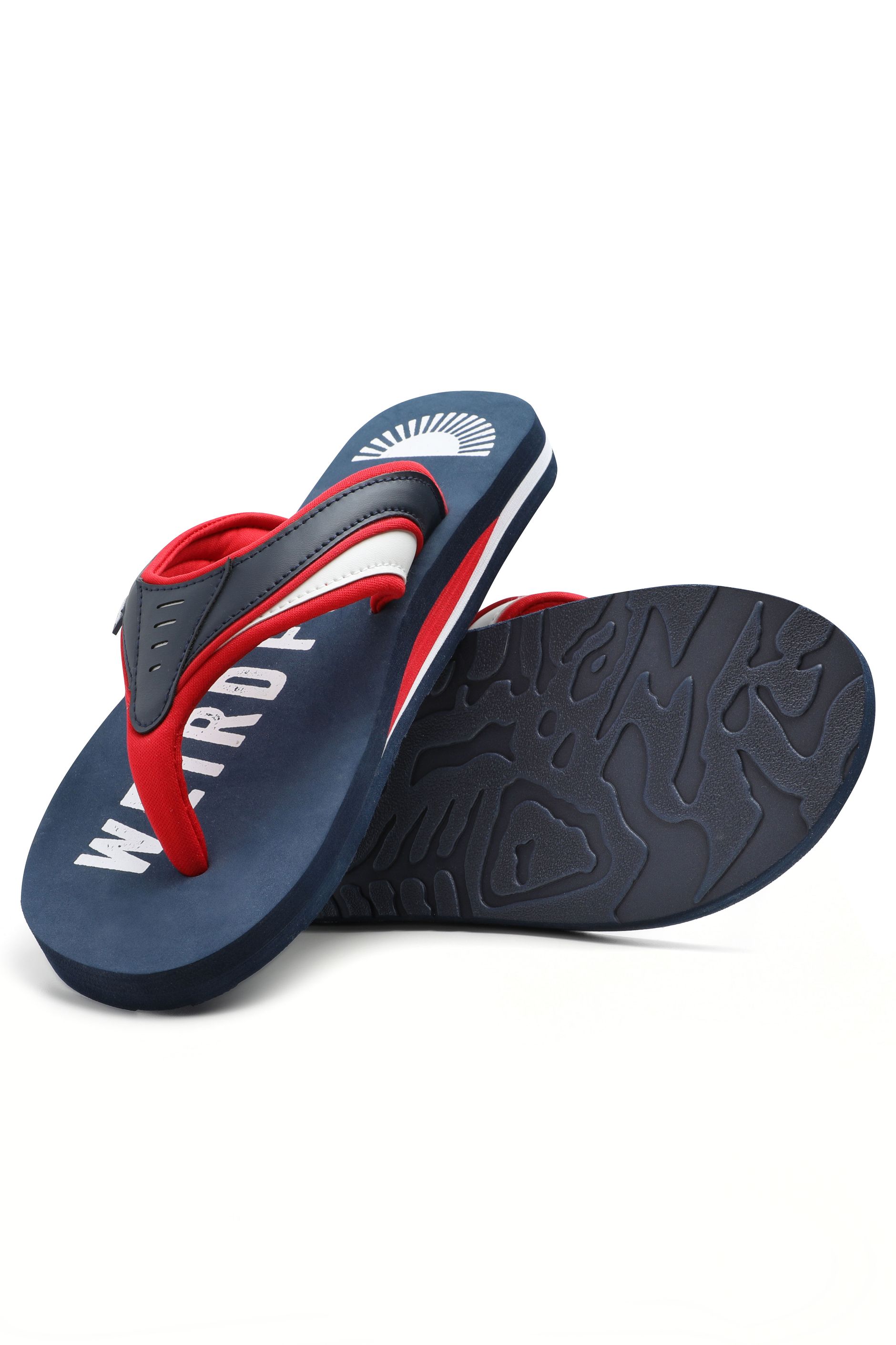 Columbia Branded Flip Flops Dark Navy | Weird Fish