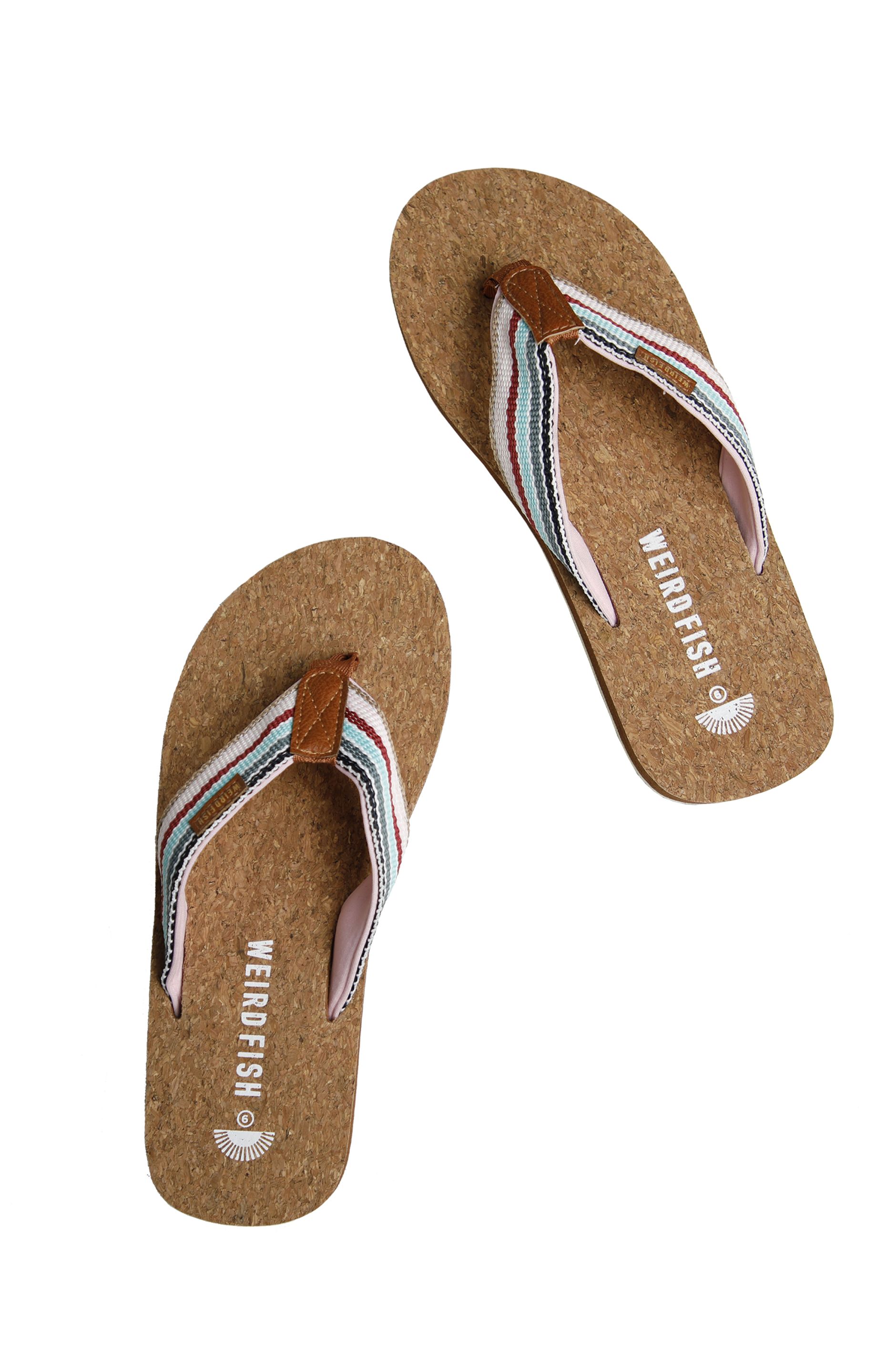 Arundel Cork Flip Flops Aqua Marine | Weird Fish