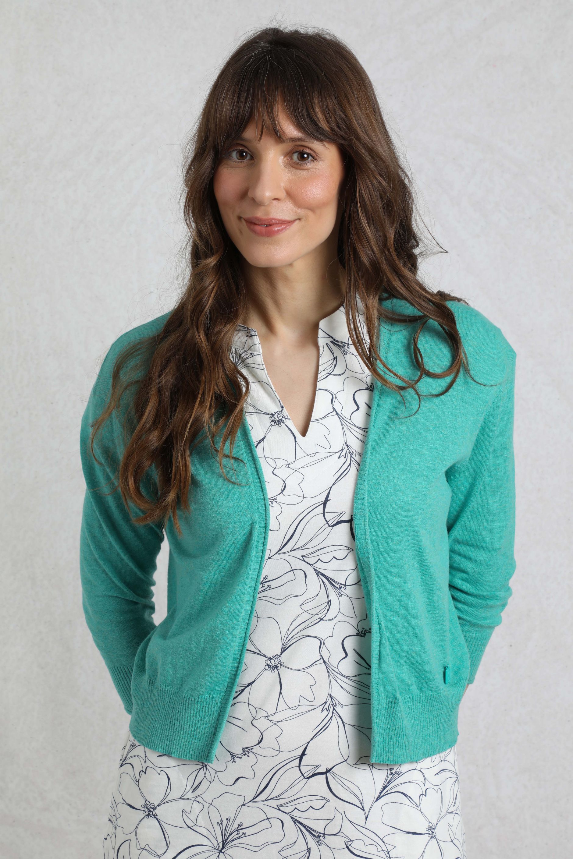 Limon Outfitter Cardigan Aqua blue | Weird Fish