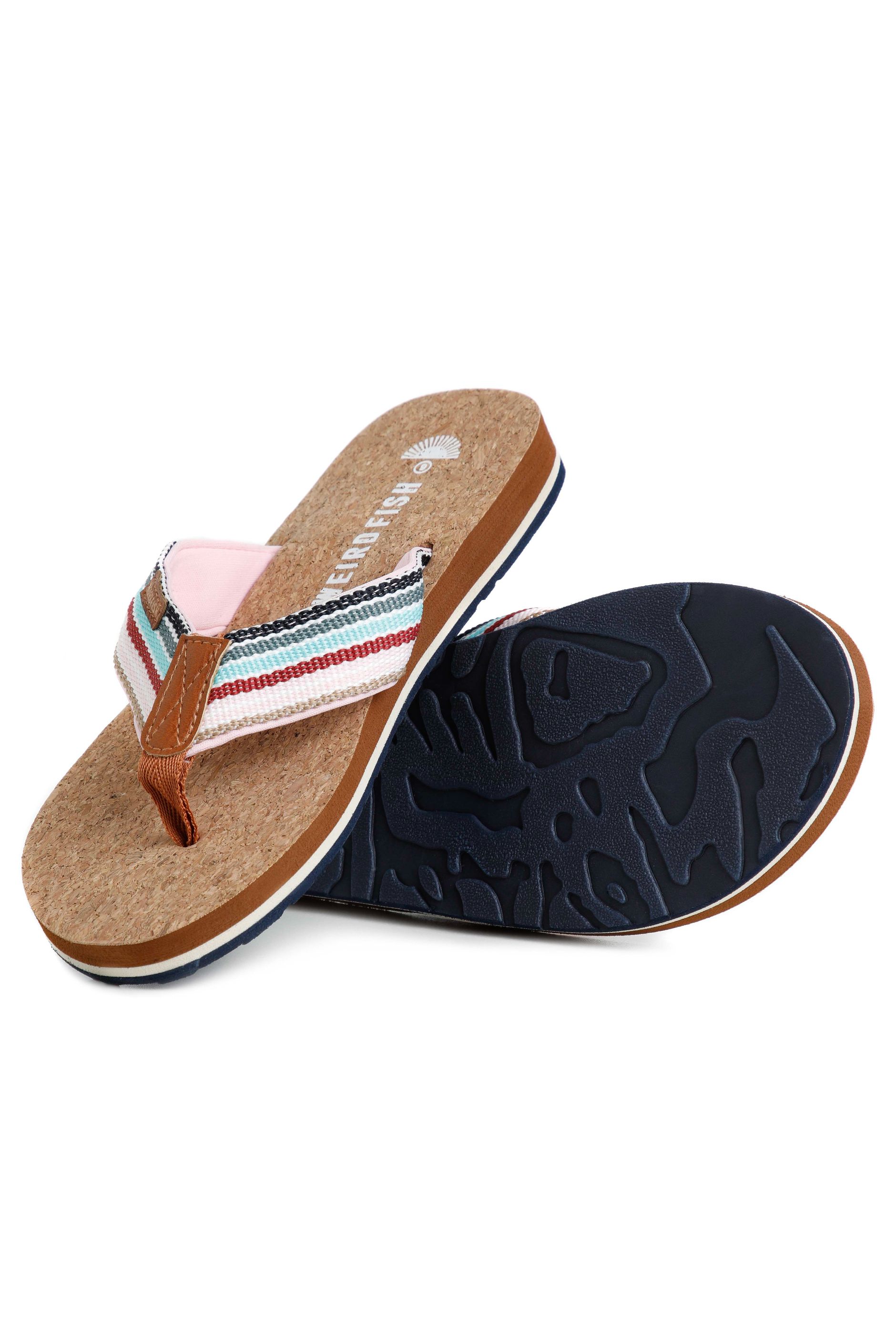 Arundel Cork Flip Flops Aqua Marine | Weird Fish