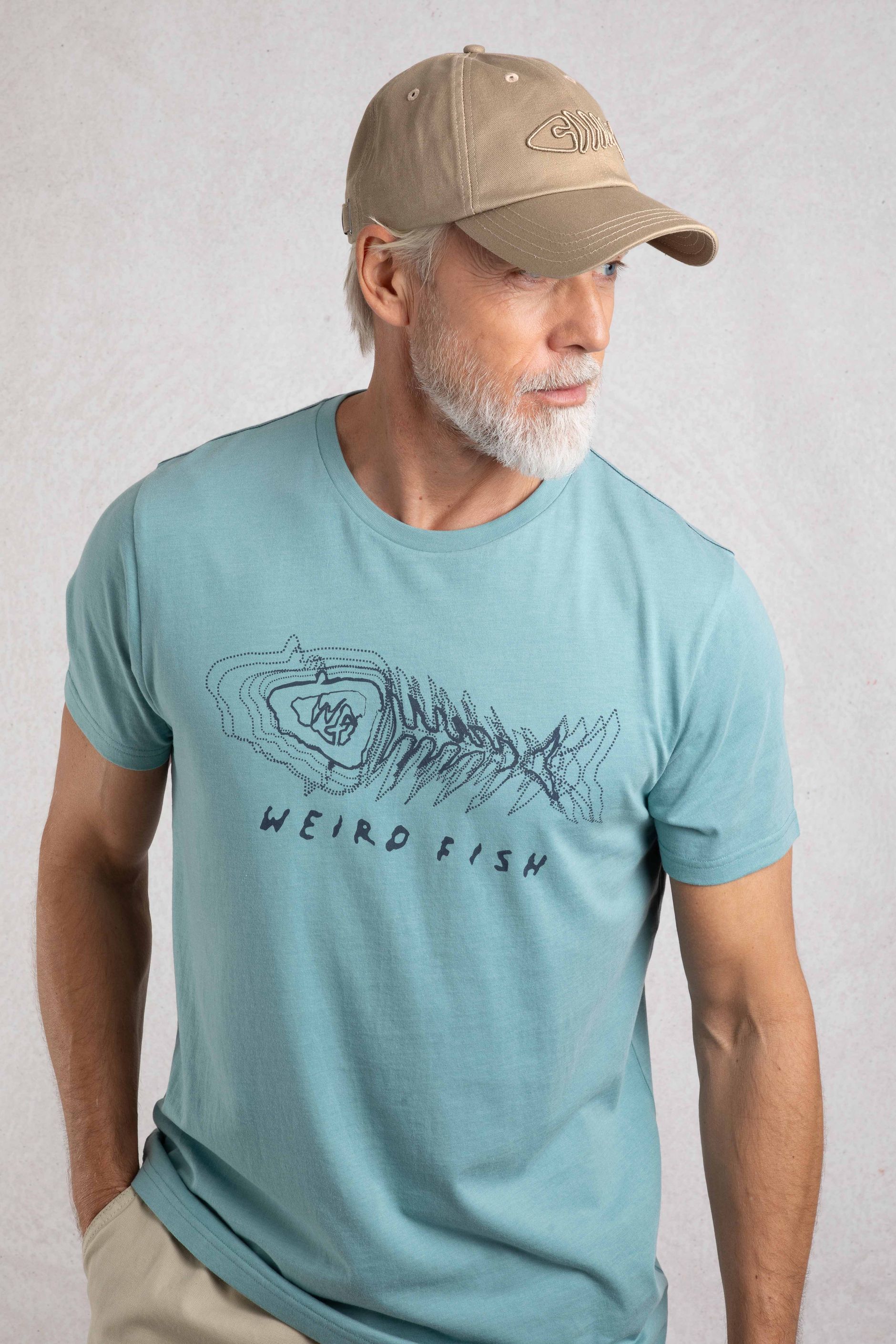 Bude Branded Twill Cap Stone | Weird Fish
