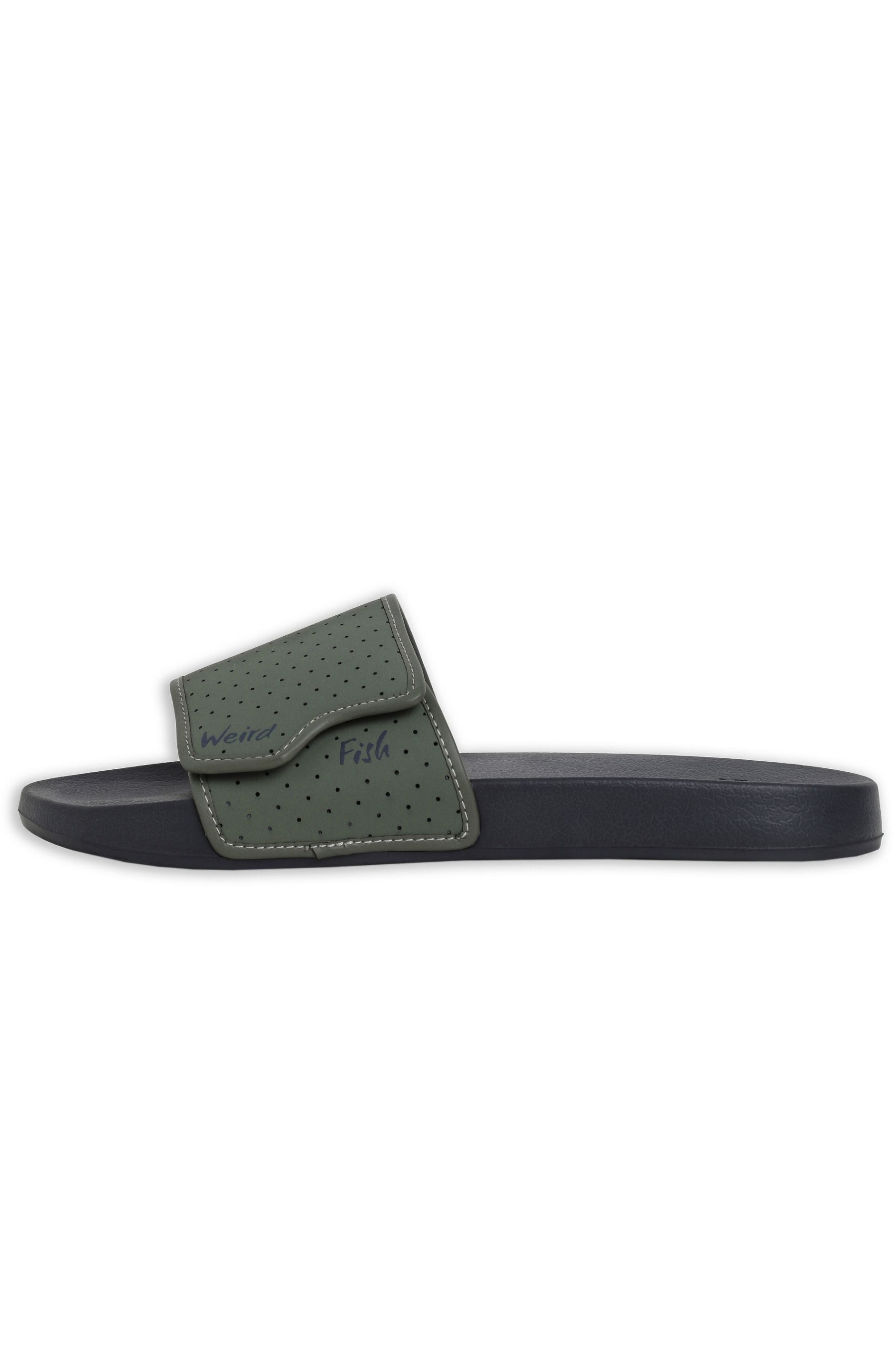 Oliver Pool Sliders Army Green | Weird Fish