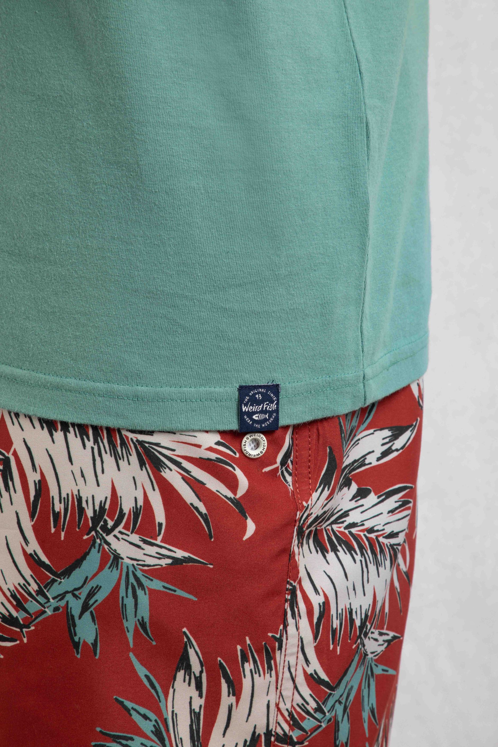 Laid Back Heritage Back Print Graphic T-Shirt Mineral Blue | Weird Fish