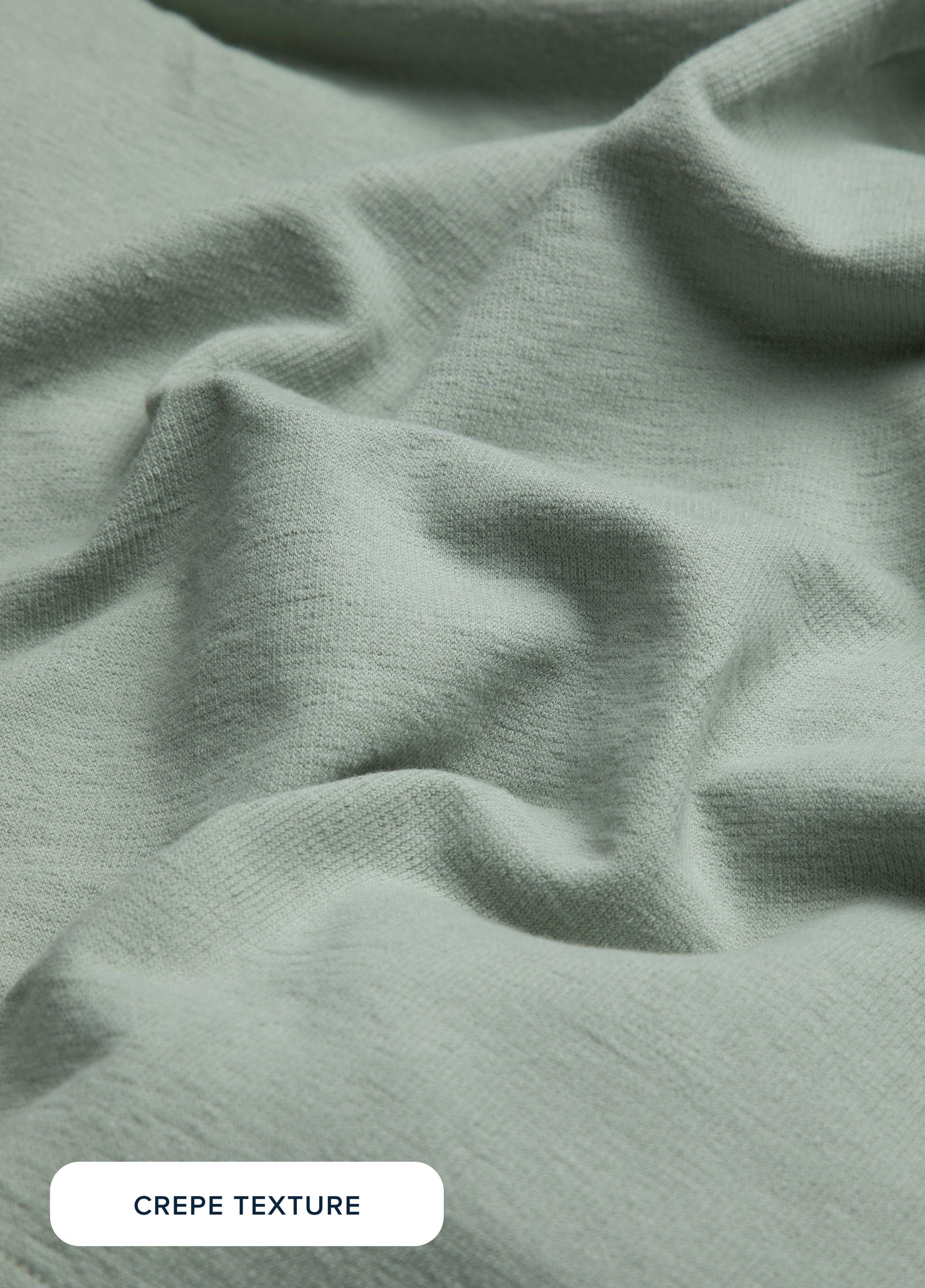 Wooster Crepe Knit Shirt Limestone | Weird Fish