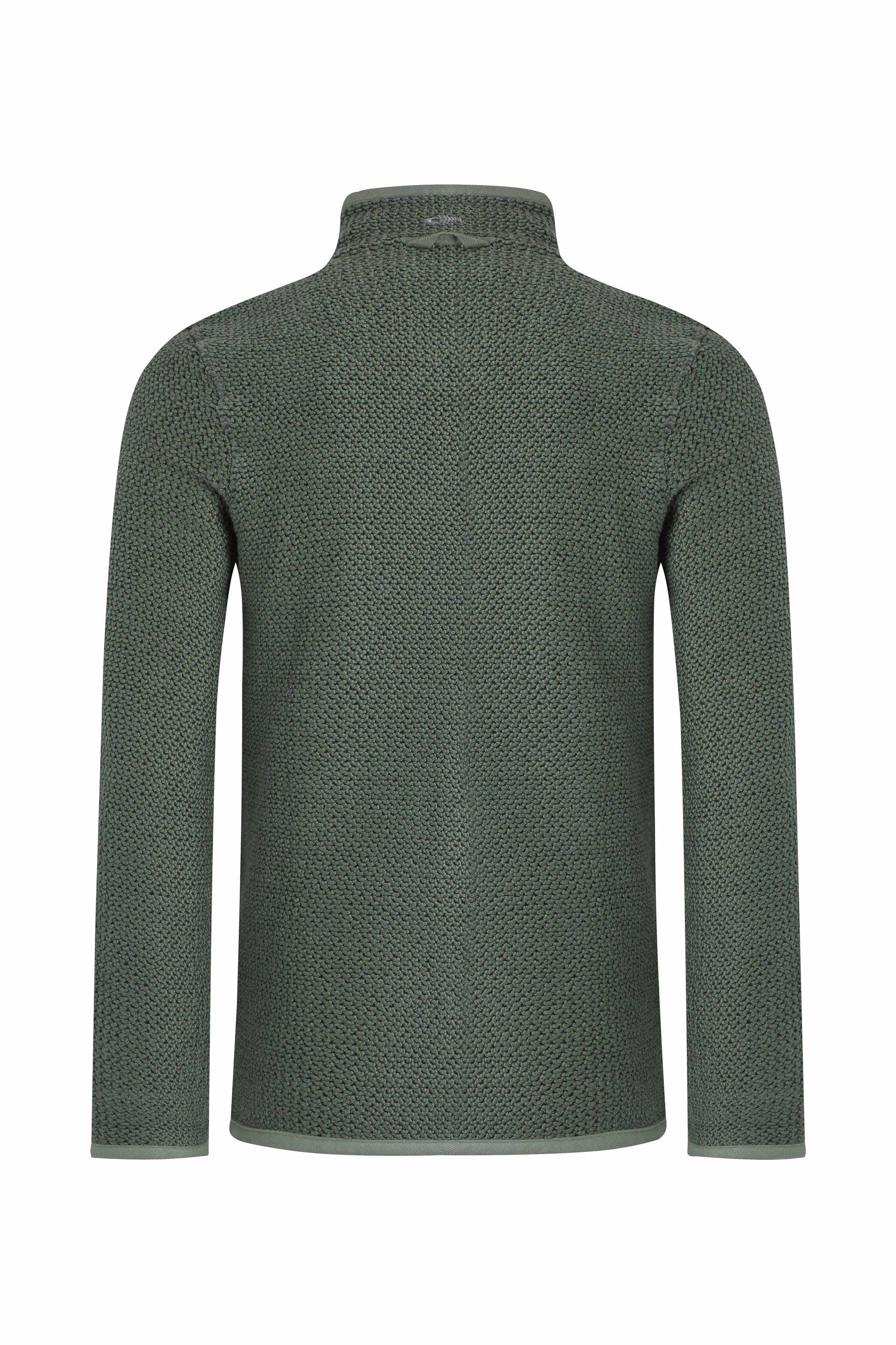 Transom Full Zip Macaroni Army Green | Weird Fish