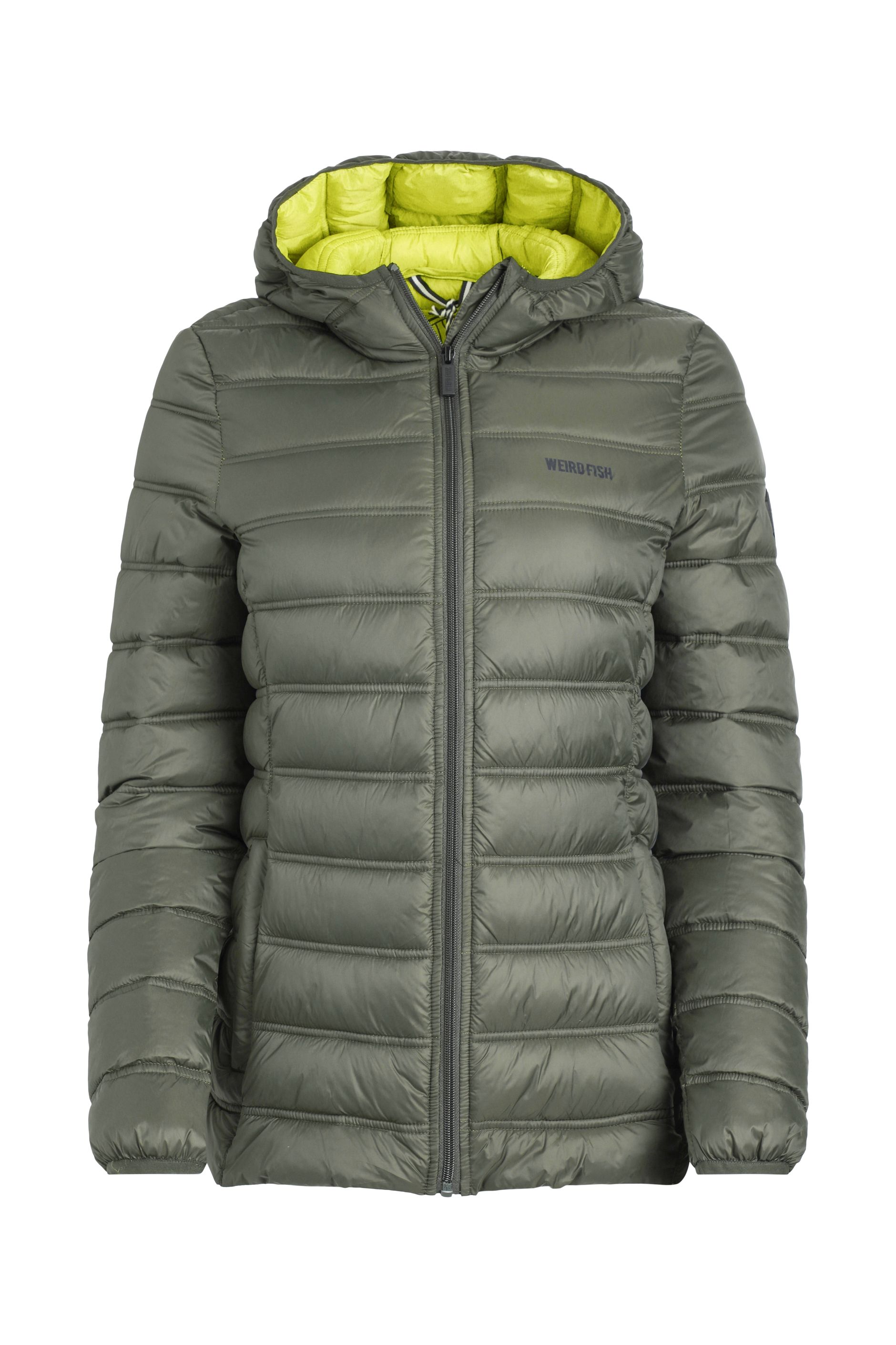 Eshka Lightweight Padded Jacket Deep Lichen Green | Weird Fish
