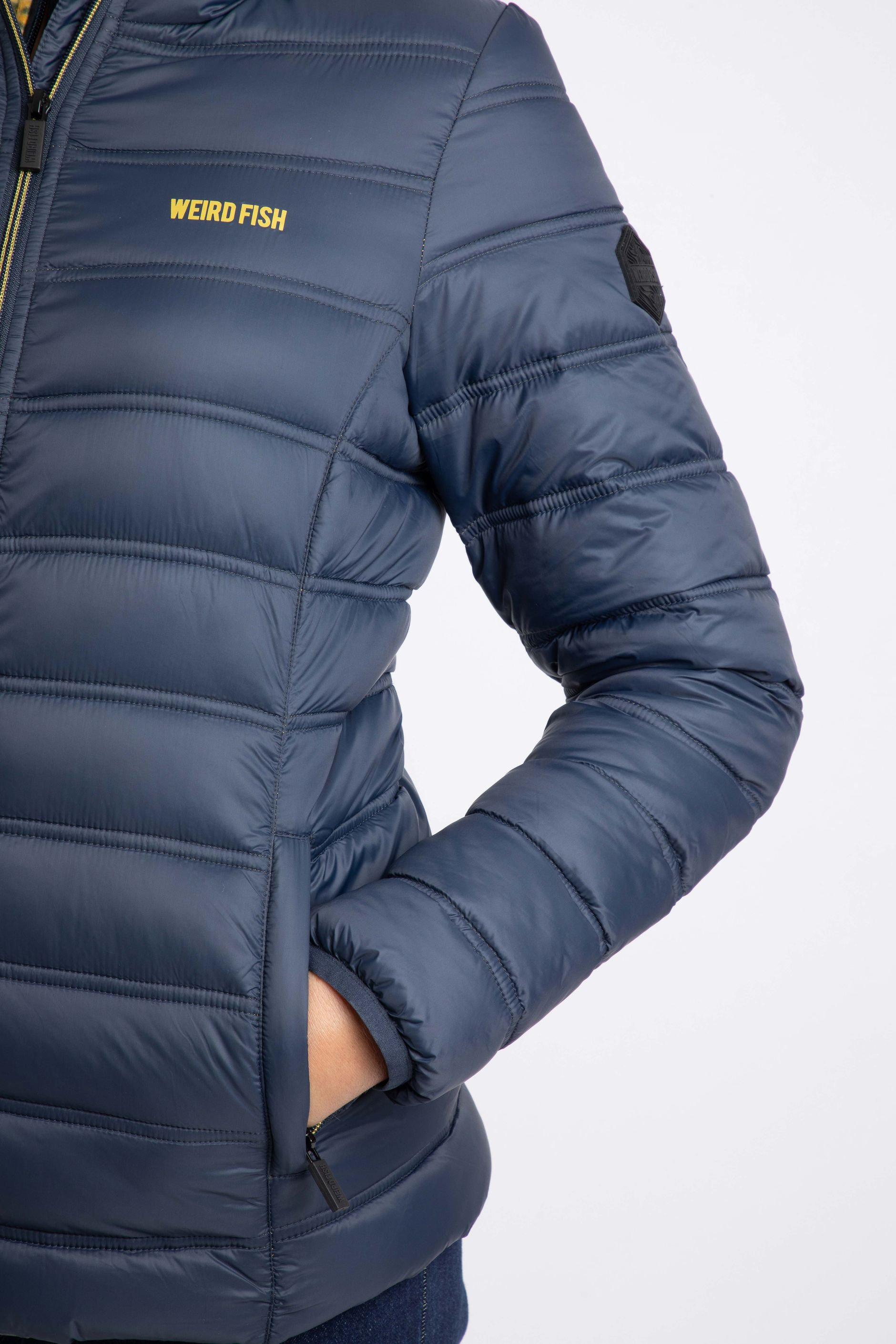 Eshka Lightweight Padded Jacket Navy Blue | Weird Fish