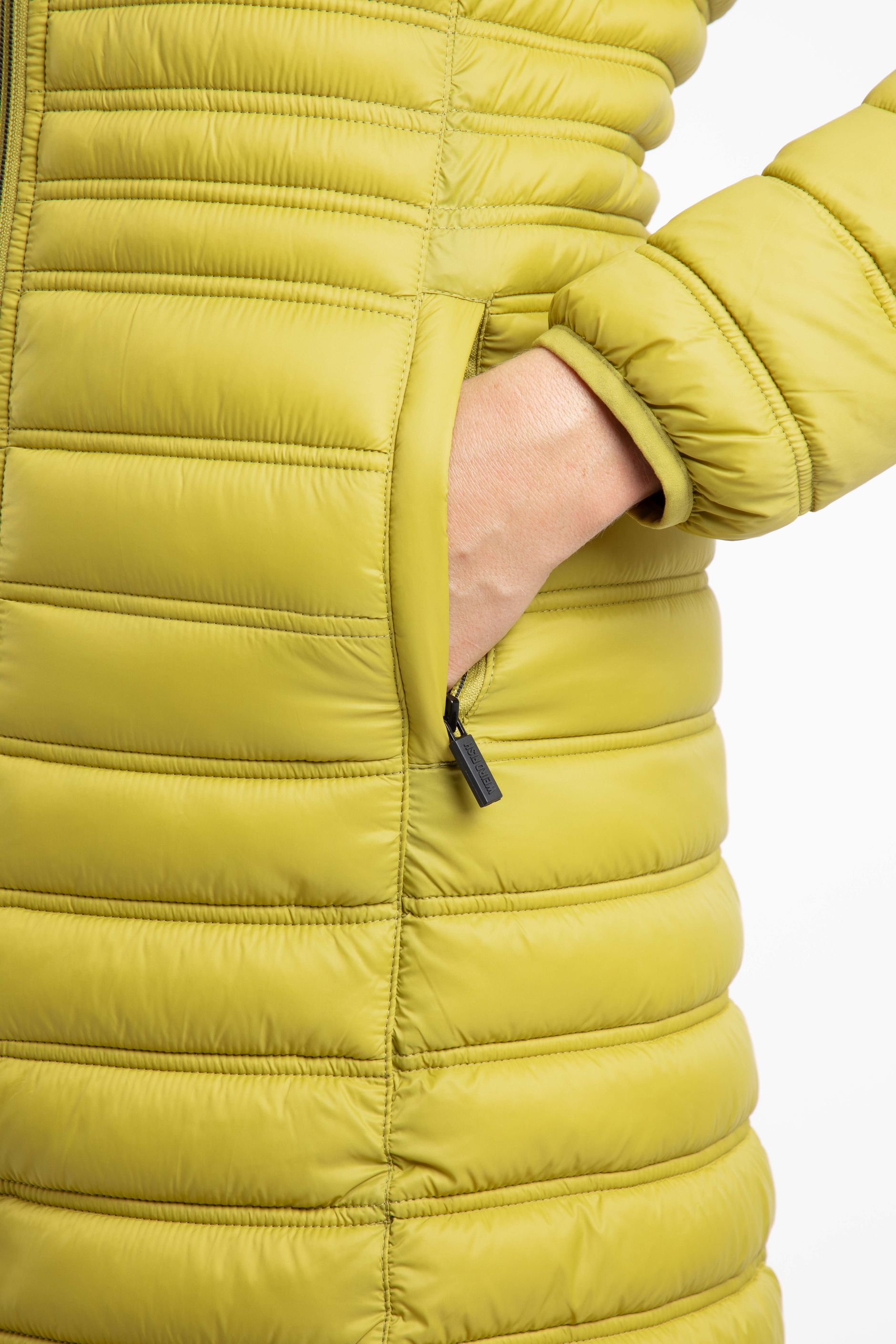 Ravinia Lightweight Padded Mid-Line Jacket Tarragon | Weird Fish