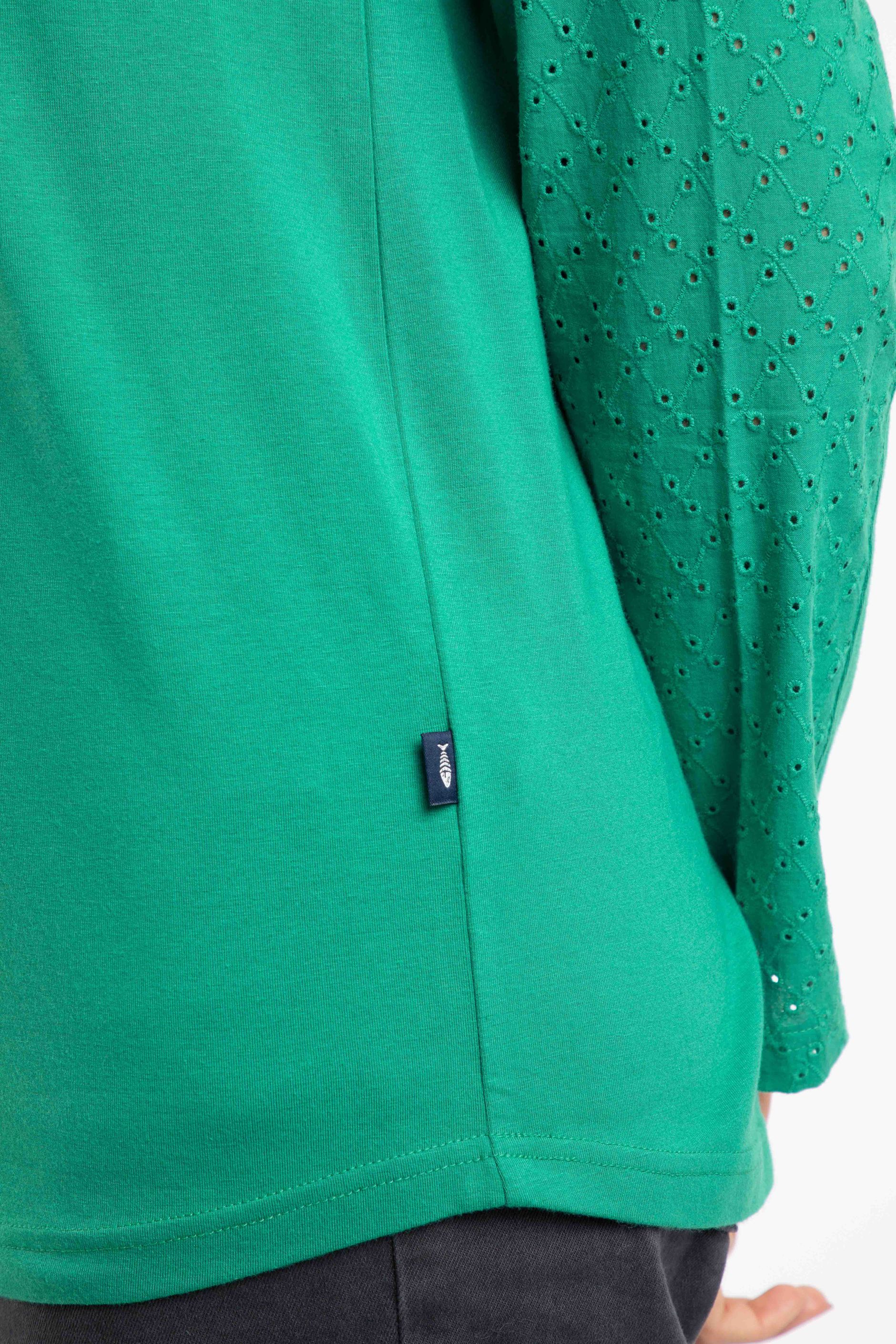 Topia Organic Cotton Long Sleeve Outfitter Top GreenIvy | Weird Fish