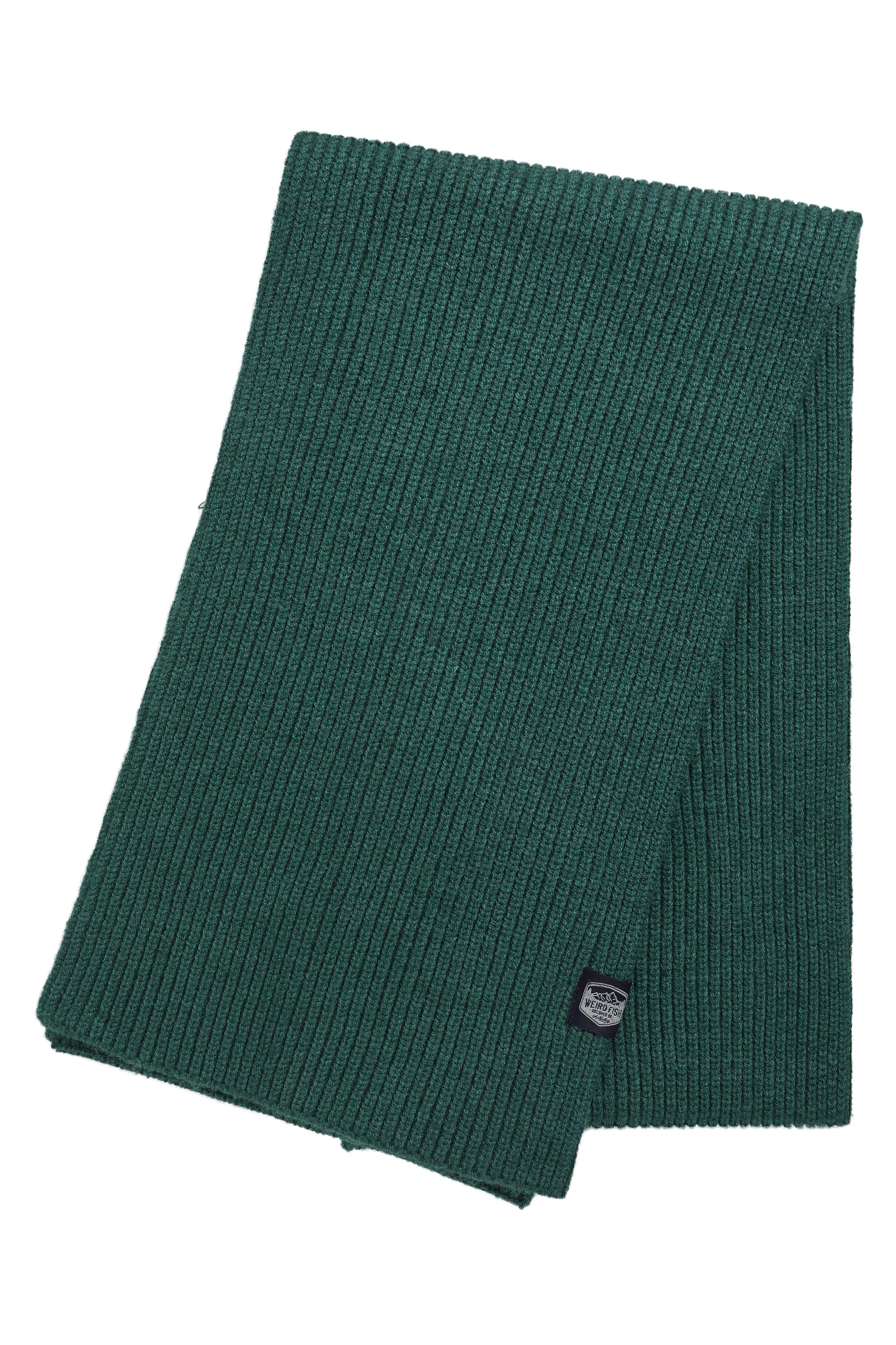 Stornoway Ribbed Scarf Cedar Green | Weird Fish