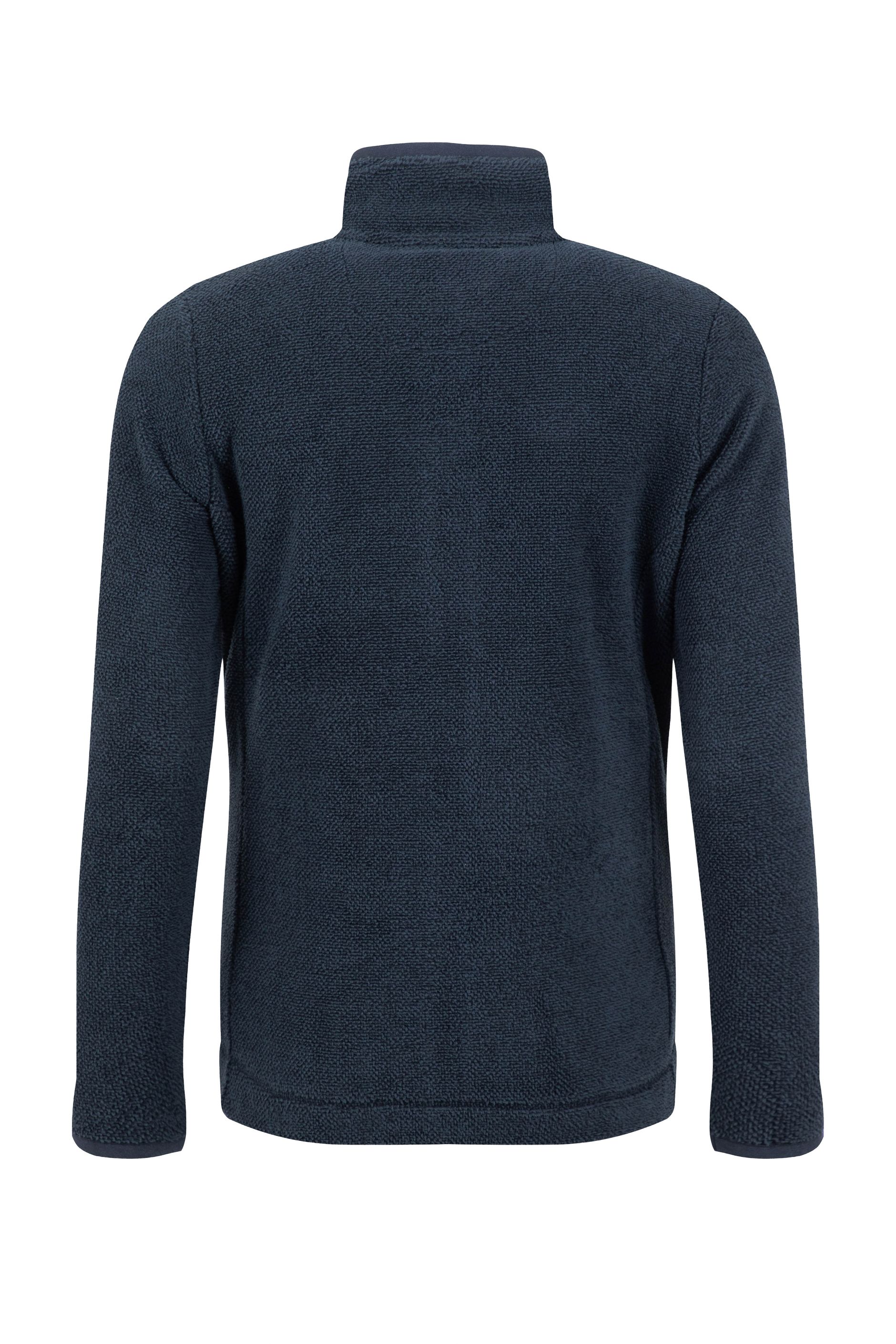 Cheryl Textured Full Zip Fleece Midnight | Weird Fish