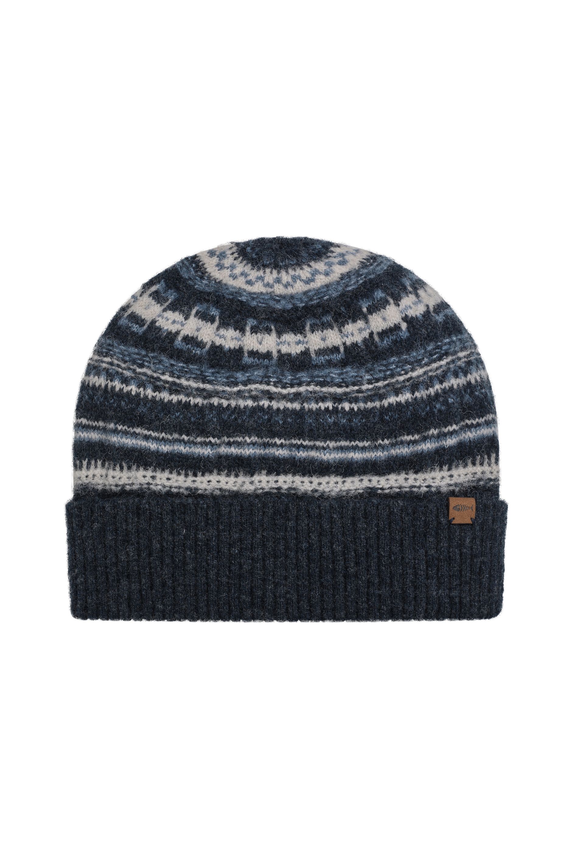 Rodi Fine Fair Isle Beanie Navy | Weird Fish