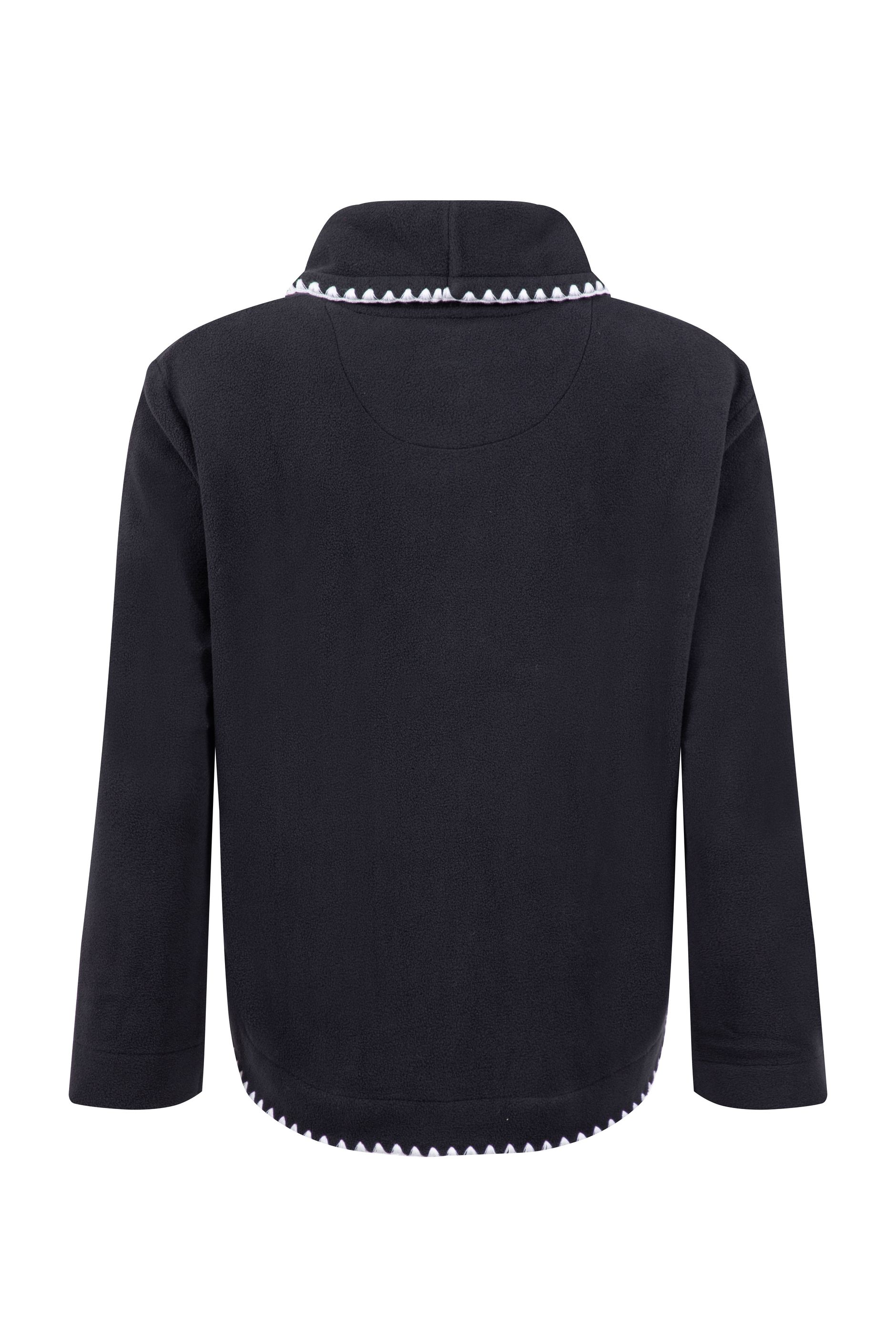 Tamara Asymmetric Fleece Cardigan Navy | Weird Fish